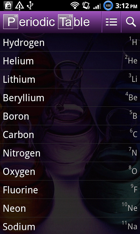 Periodic Table - Aplicativo na Amazon Appstore