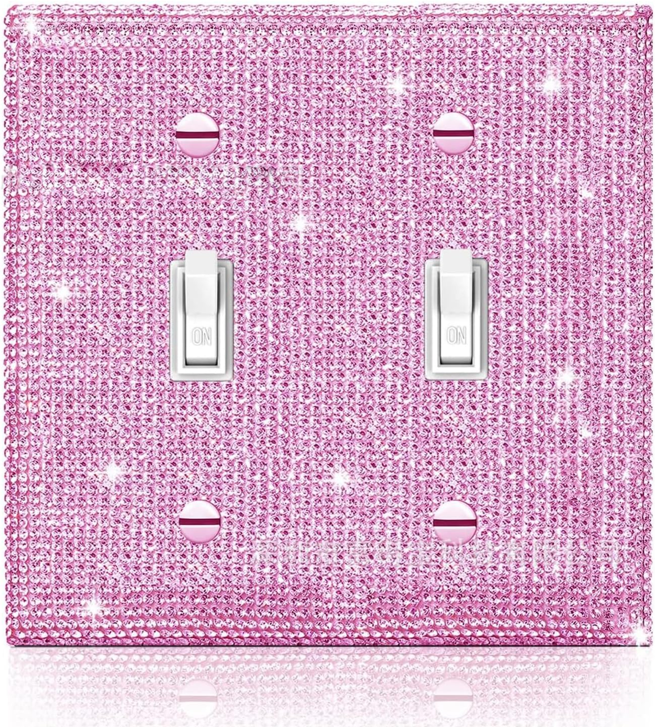 Pink Bling Outlet Covers Wall Plate Glitter Rhinestones Light Switch ...