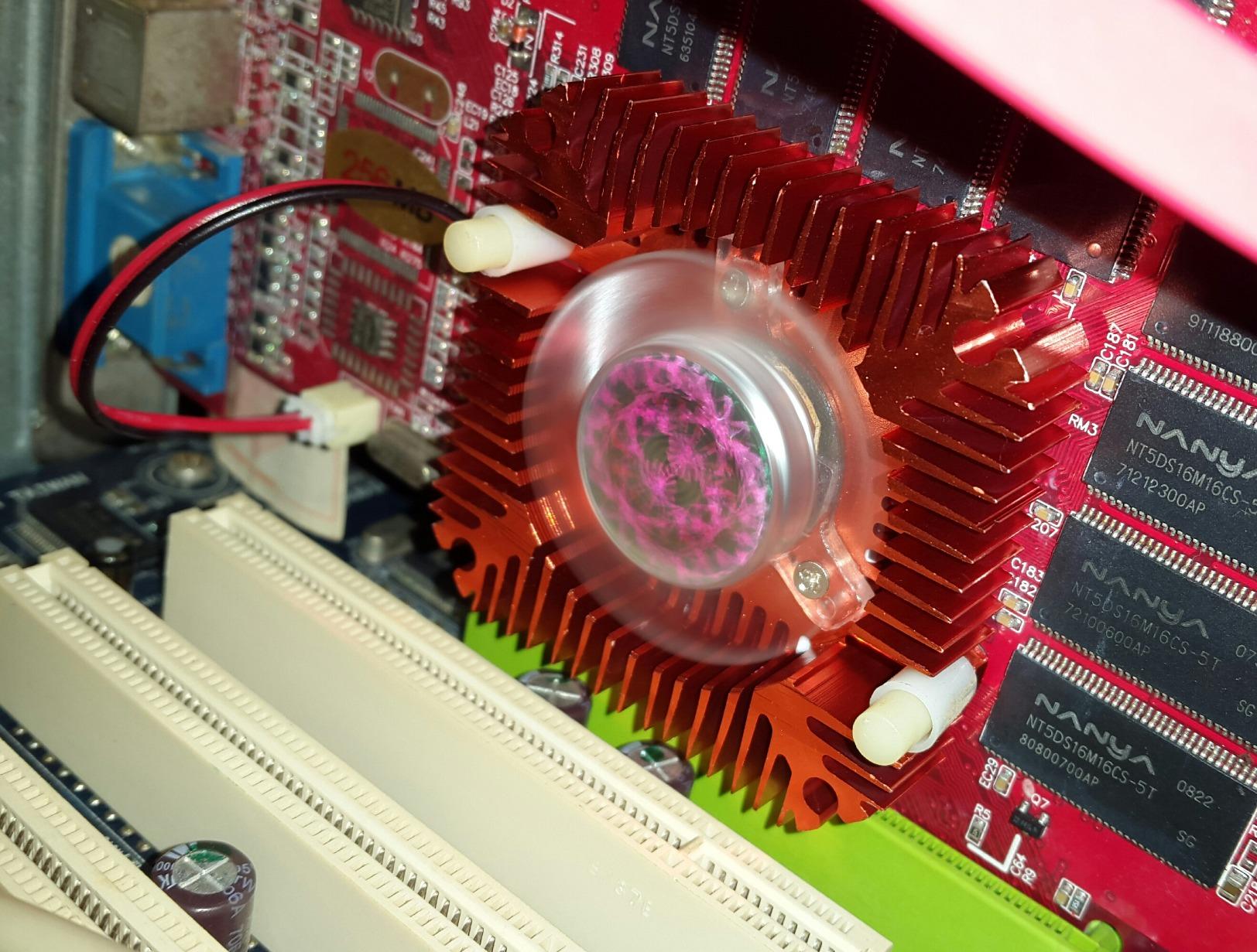 CentIoT - 2 PIN Graphics Cards Cooling Fan Aluminum Heatsink Cooler Fit ...