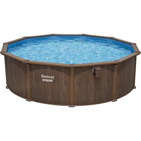 Amazon.com: Bestway Hydrium 15' x 48" Steel Wall Above Ground Swimming ...