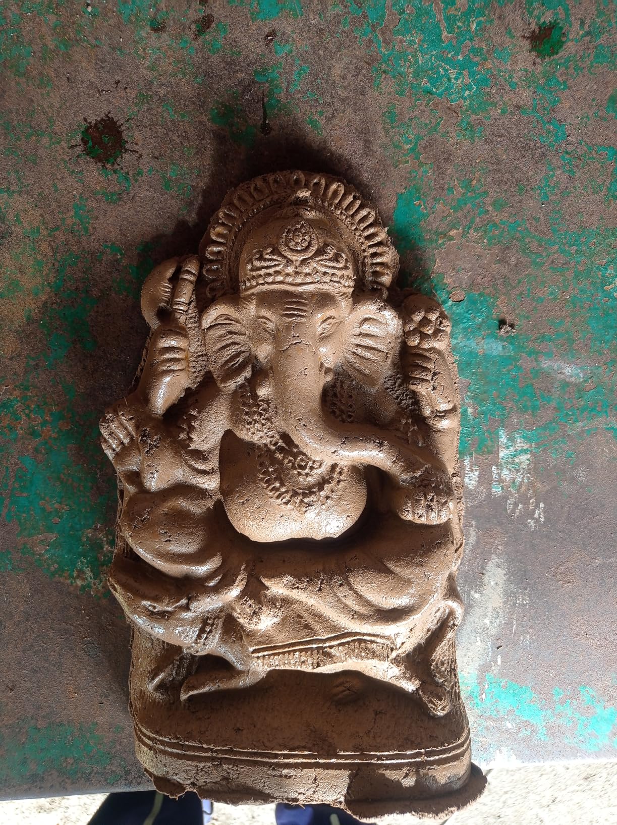 Art sculpture 9-Inch Fibreglass Ganesha Idol Making Mold – Durable Art ...