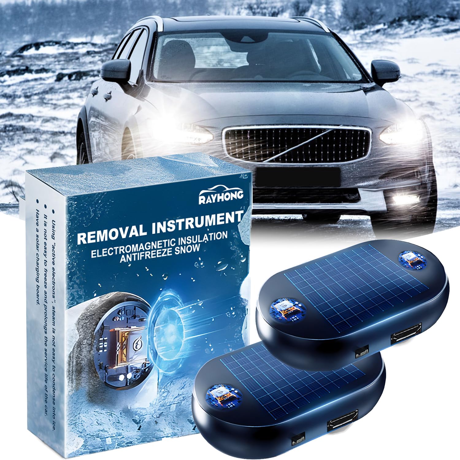 XUDUOO 2PCS Electromagnetic Wave Anti Freezing and Snow Removal Device ...