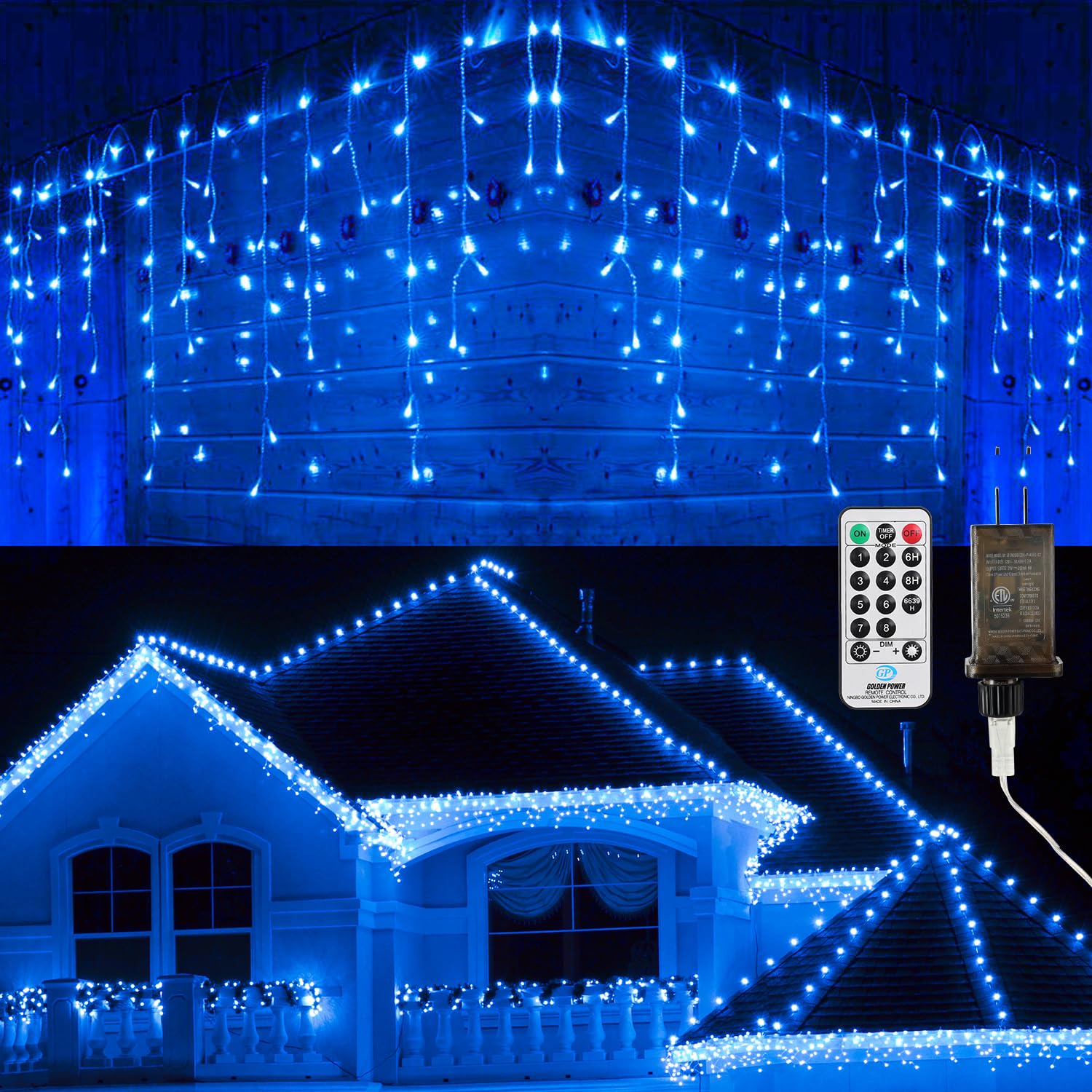 Twinkling Led Icicle Christmas Lights Blue Walmart Review Blue Icicle
