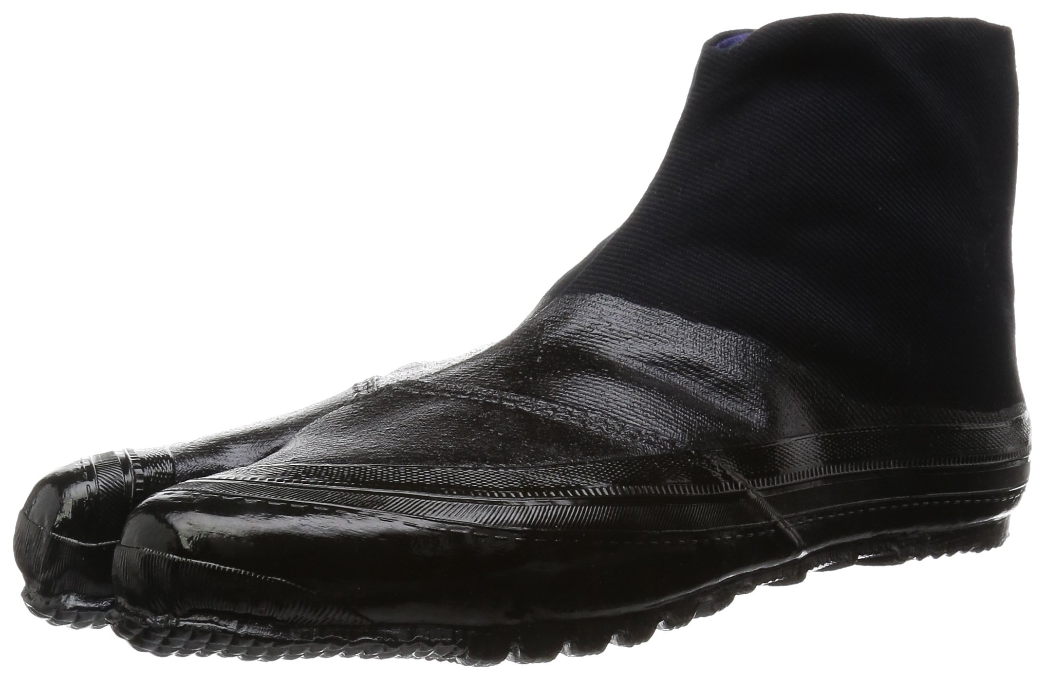 Buy MarugoJitsuyou All Black Japanese Tabi Shoes Black with 3 Clips ...