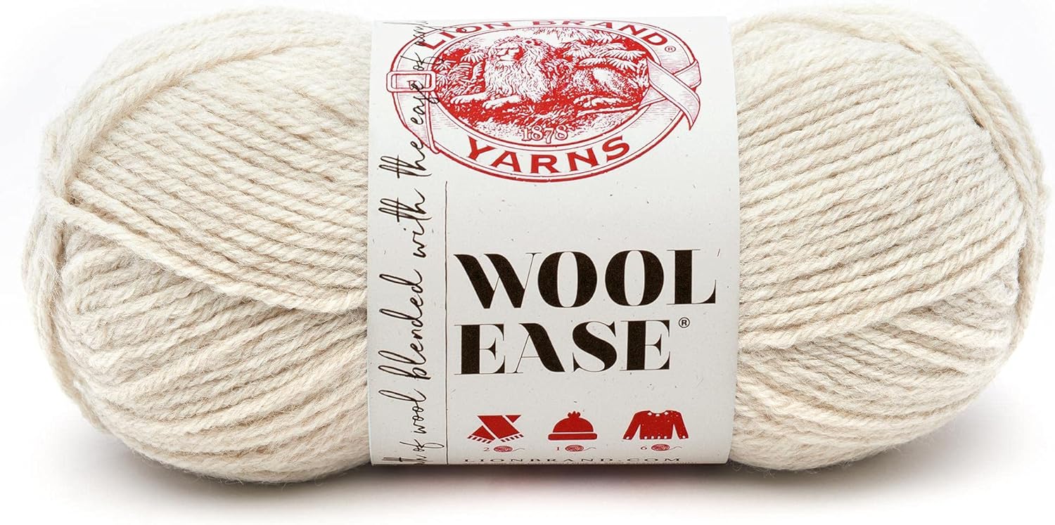 Amazon.com: Lion Brand Yarn Wool-Ease Yarn, Worsted-Weight Yarn for ...