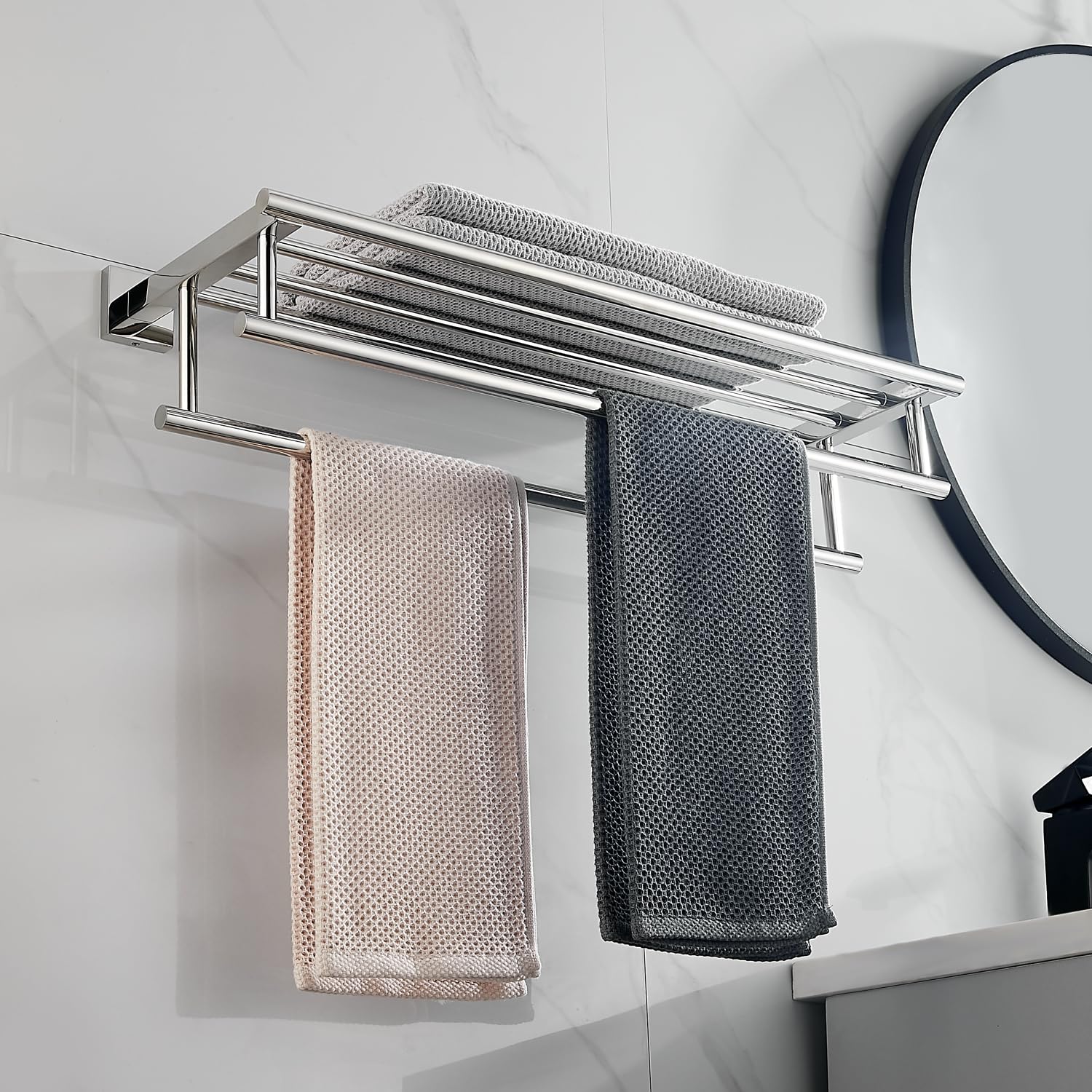 Snapklik.com : RTCUL Bathroom Towel Rack 24 Inch Tower Holder