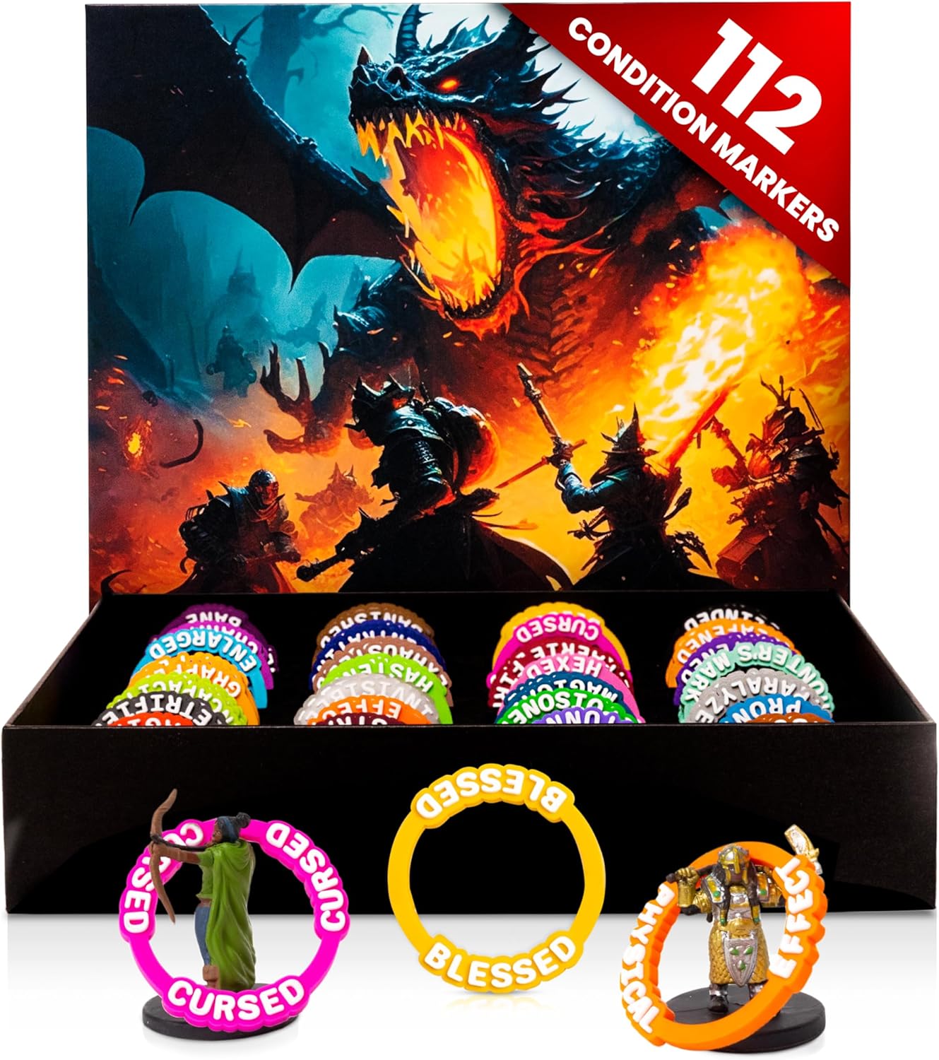 Amazon.com: Futhark Ultimate DND Condition Markers Set: 112 Vibrant, 3D ...