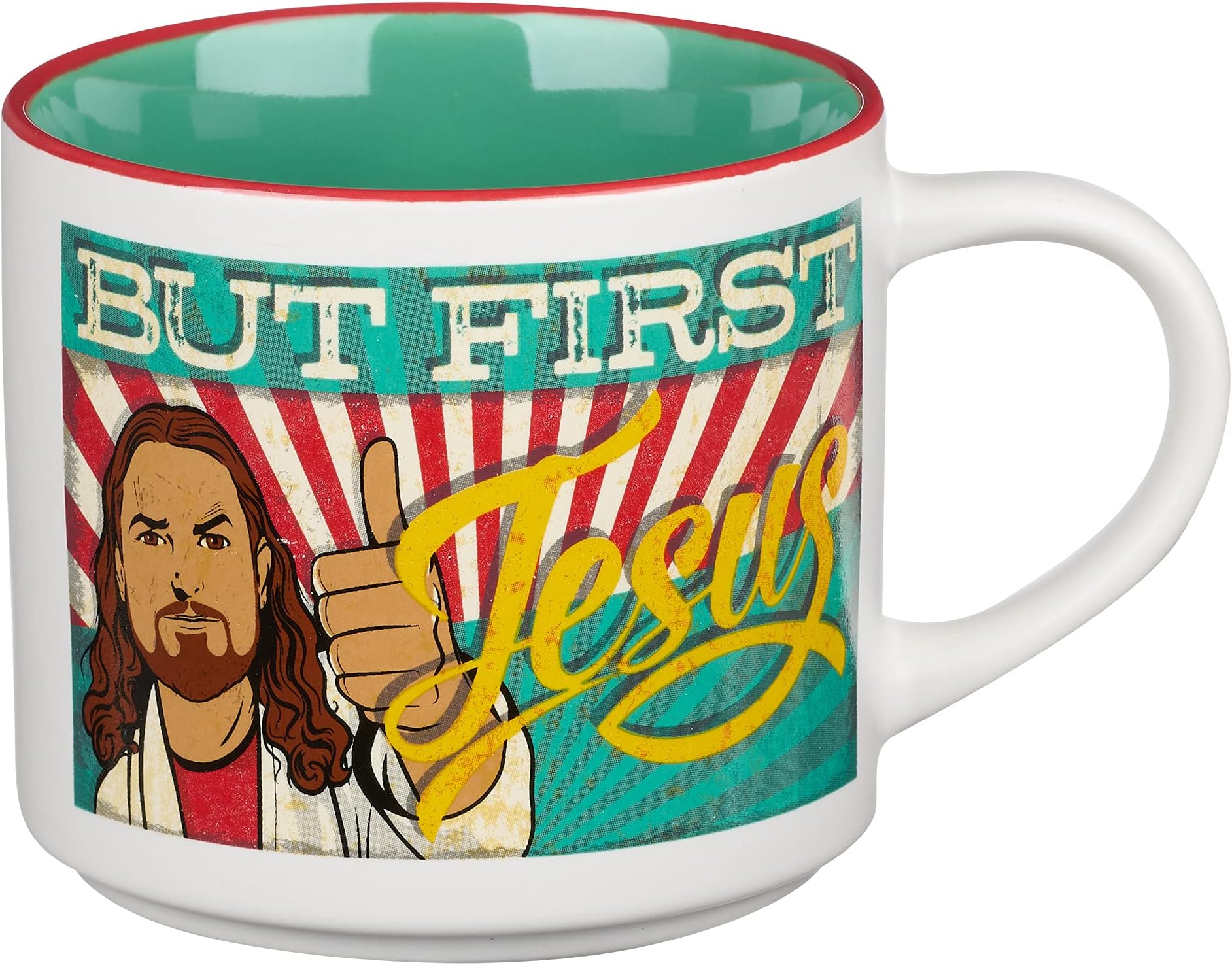 Amazon.com: CafePress Jesus Facts Mugs 15 oz (444 ml) Ceramic Coffee ...
