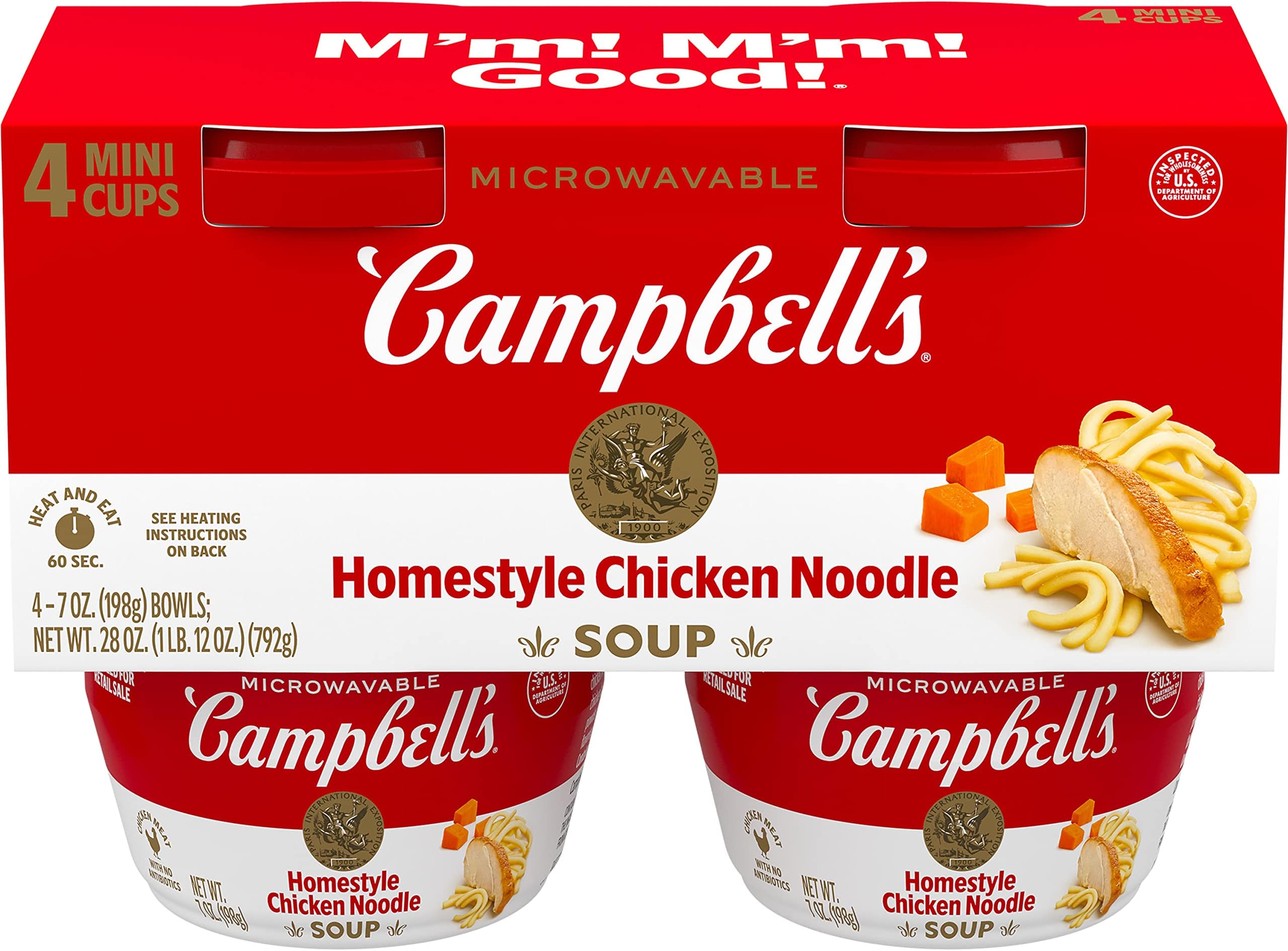Amazon.com: Campbell's Homestyle Chicken Noodle Soup, Perfect Lunch ...