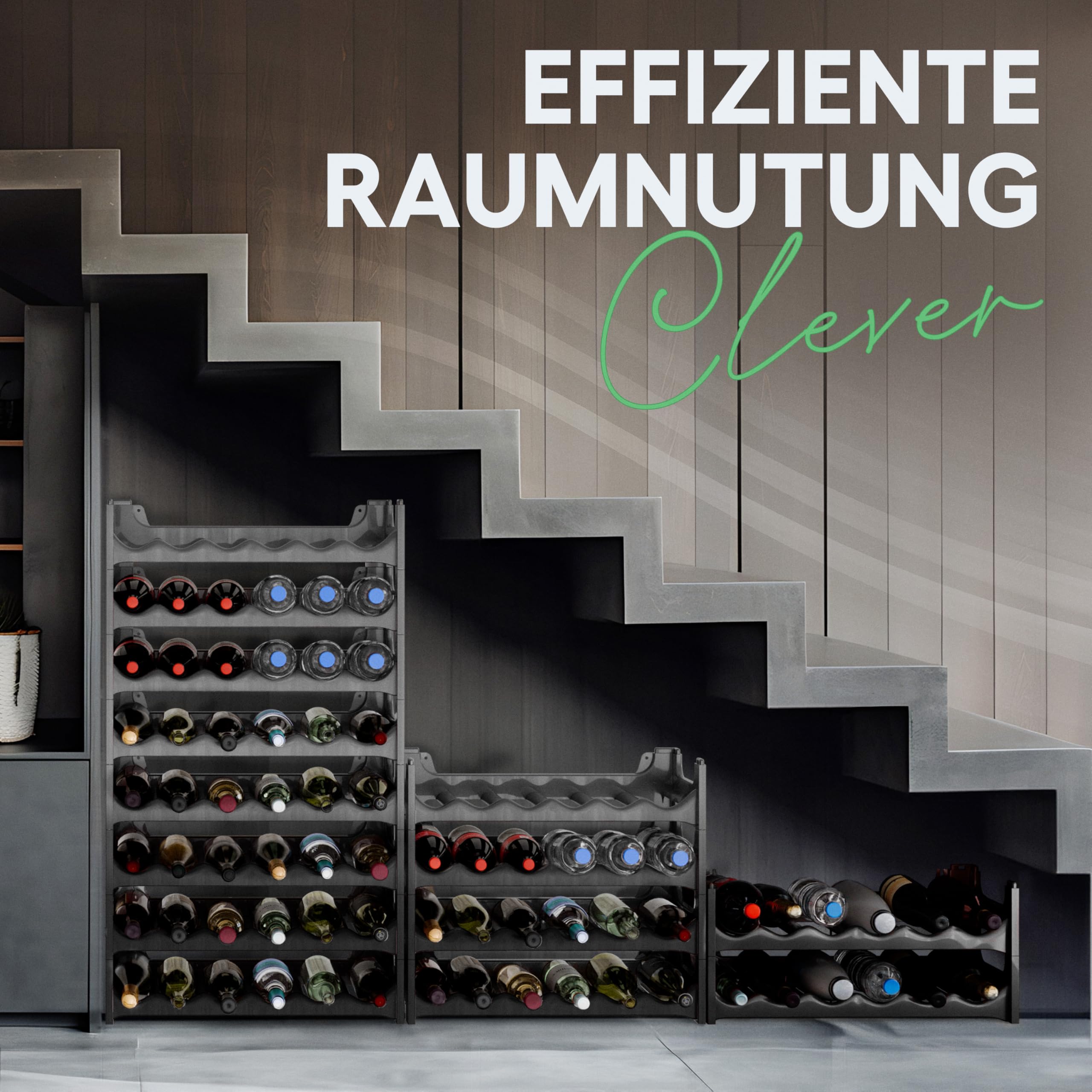 Modular Wine Cabinet 24 Bottle Modular Wine Rack Stackable Wine