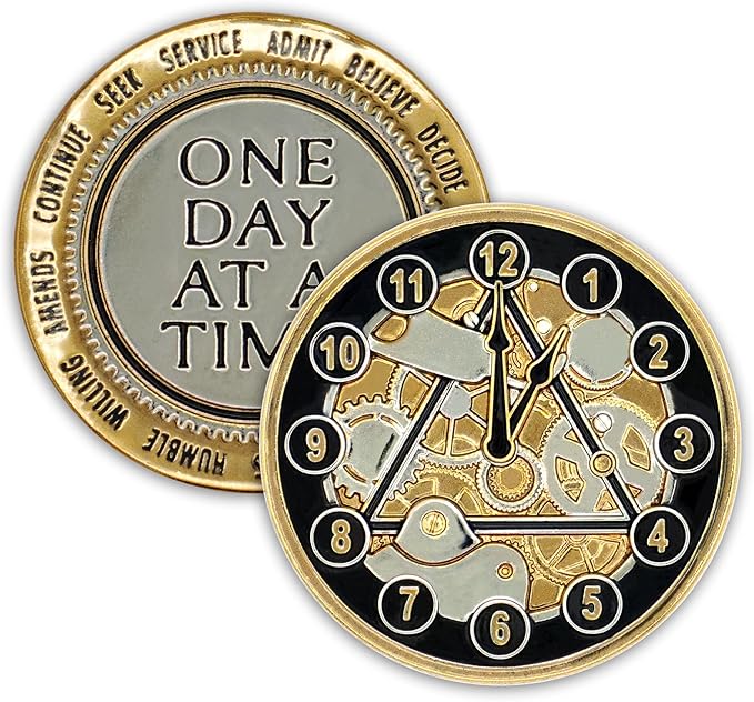 Amazon.com: The Token Shop 12 Steps AA Coin Sobriety Chip Medallion ...