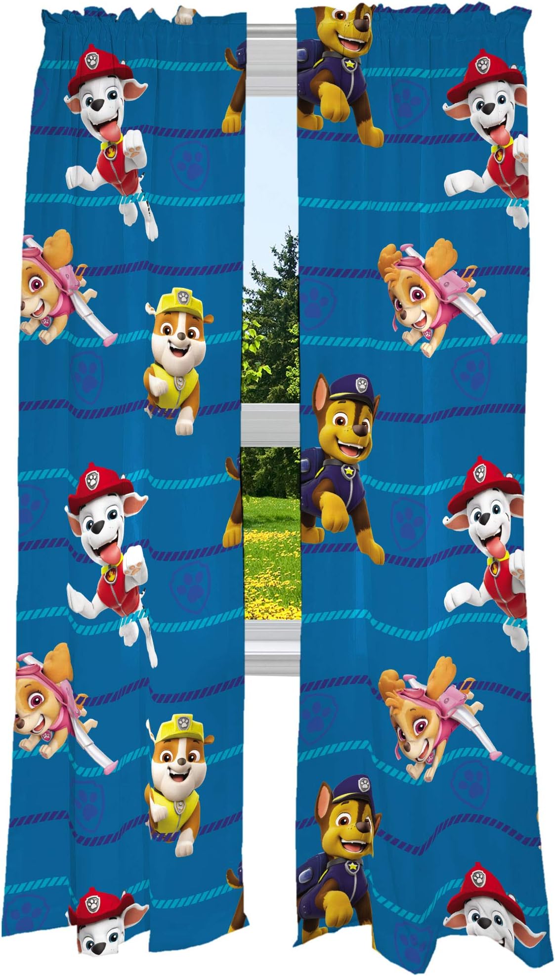 Amazon.com: Nickelodeon Paw Patrol Kids Room Window Curtain Panels with ...
