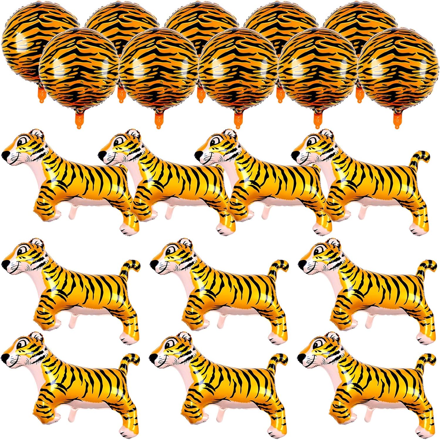 Amazon.com: 20 Pcs Jumbo Tiger Balloons - 18 inch & 40 inch Tiger ...
