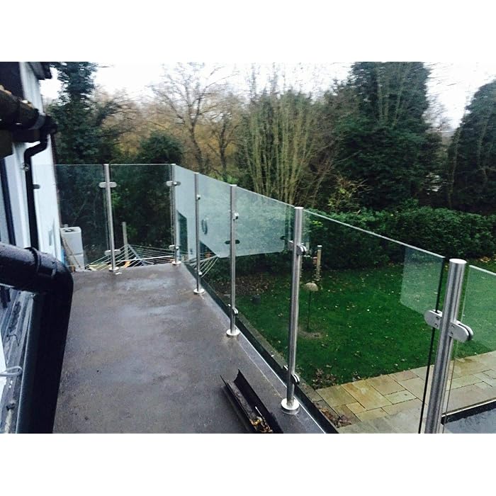 Buy Panoroof 10mm Toughened Balustrade Safety Glass Panels, Polished ...