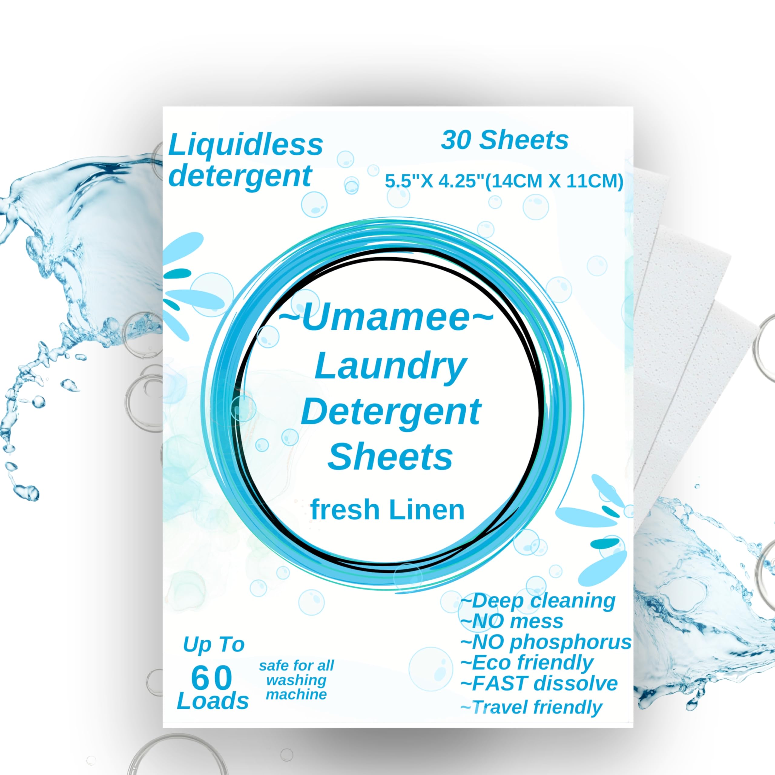 Amazon.com: Laundry Detergent Sheets Clean Earth Fresh Scent - 60 Loads ...