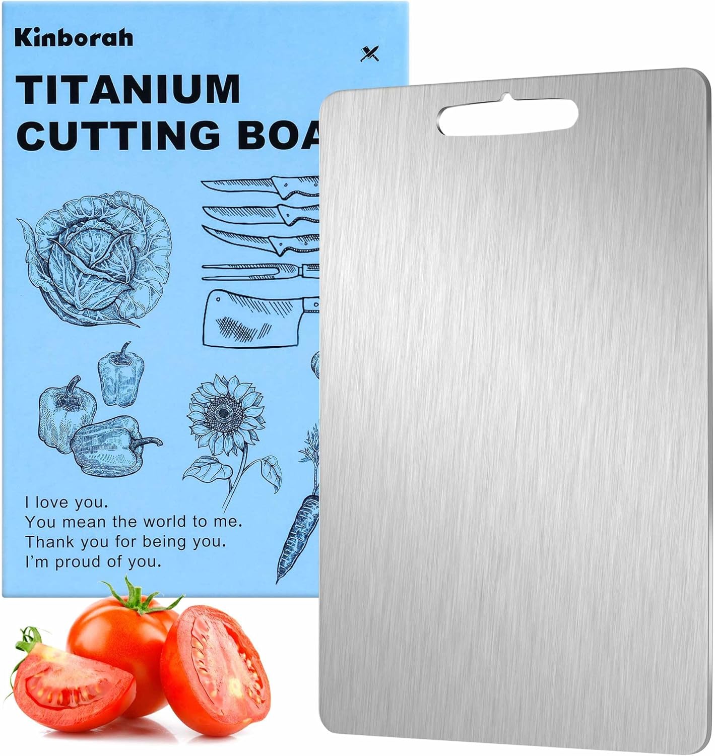 Amazon.com: 100% Pure Titanium Cutting Board - Cutting Boards for ...