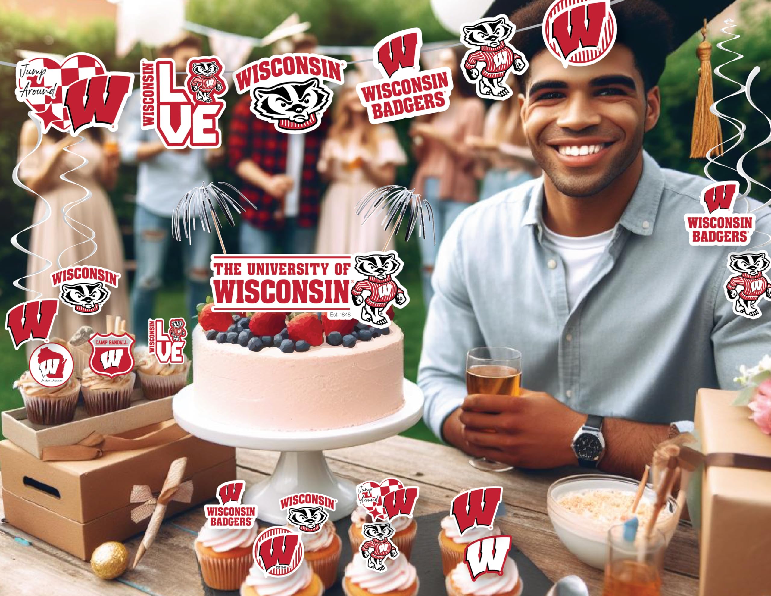 Snapklik.com : University Of Wisconsin Party Supplies (42 Pieces ...