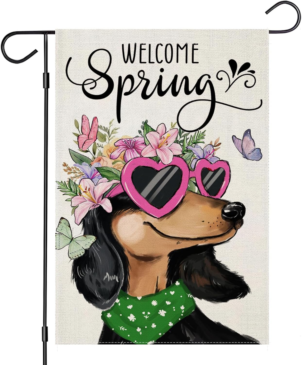 Amazon.com : EKOREST Welcome Spring Garden Flags 12x18 Inch Double ...