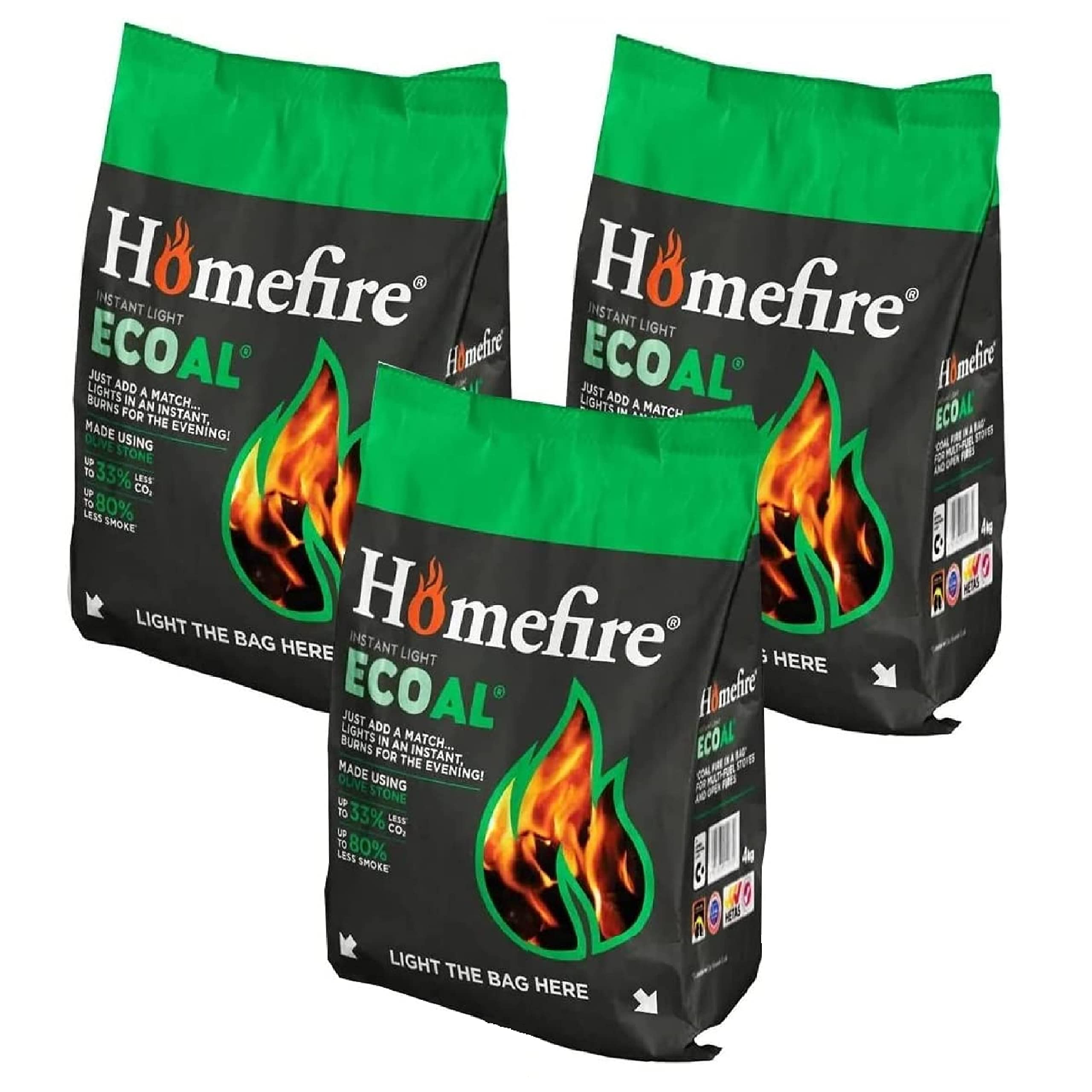 TOPLINE Homefire Instant Light Smokeless Coal Fire - Ideal for Multi ...