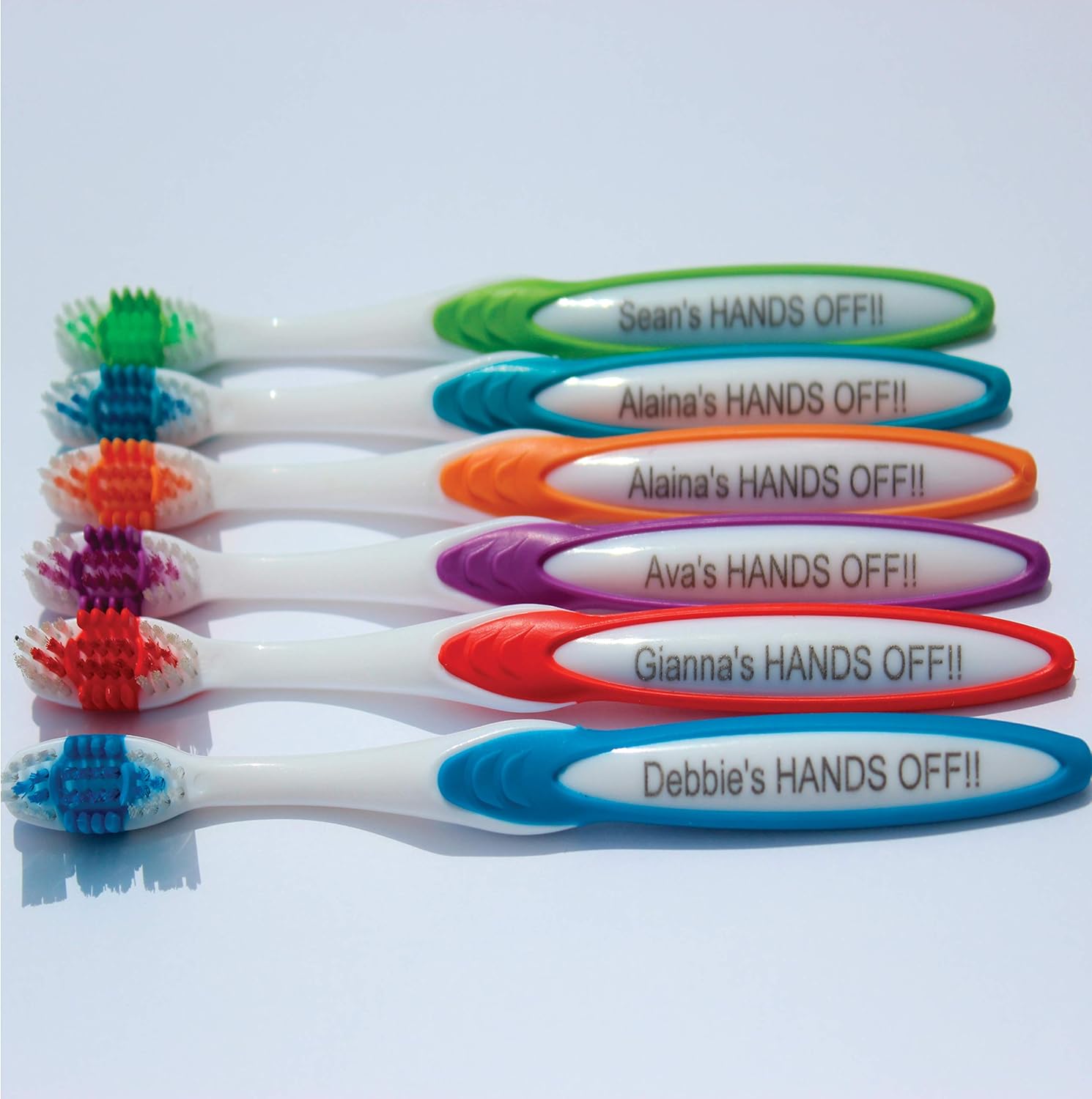 Amazon.com: Personalized Gift Personalized TOOTHBRUSHES 5 Pack Manual ...