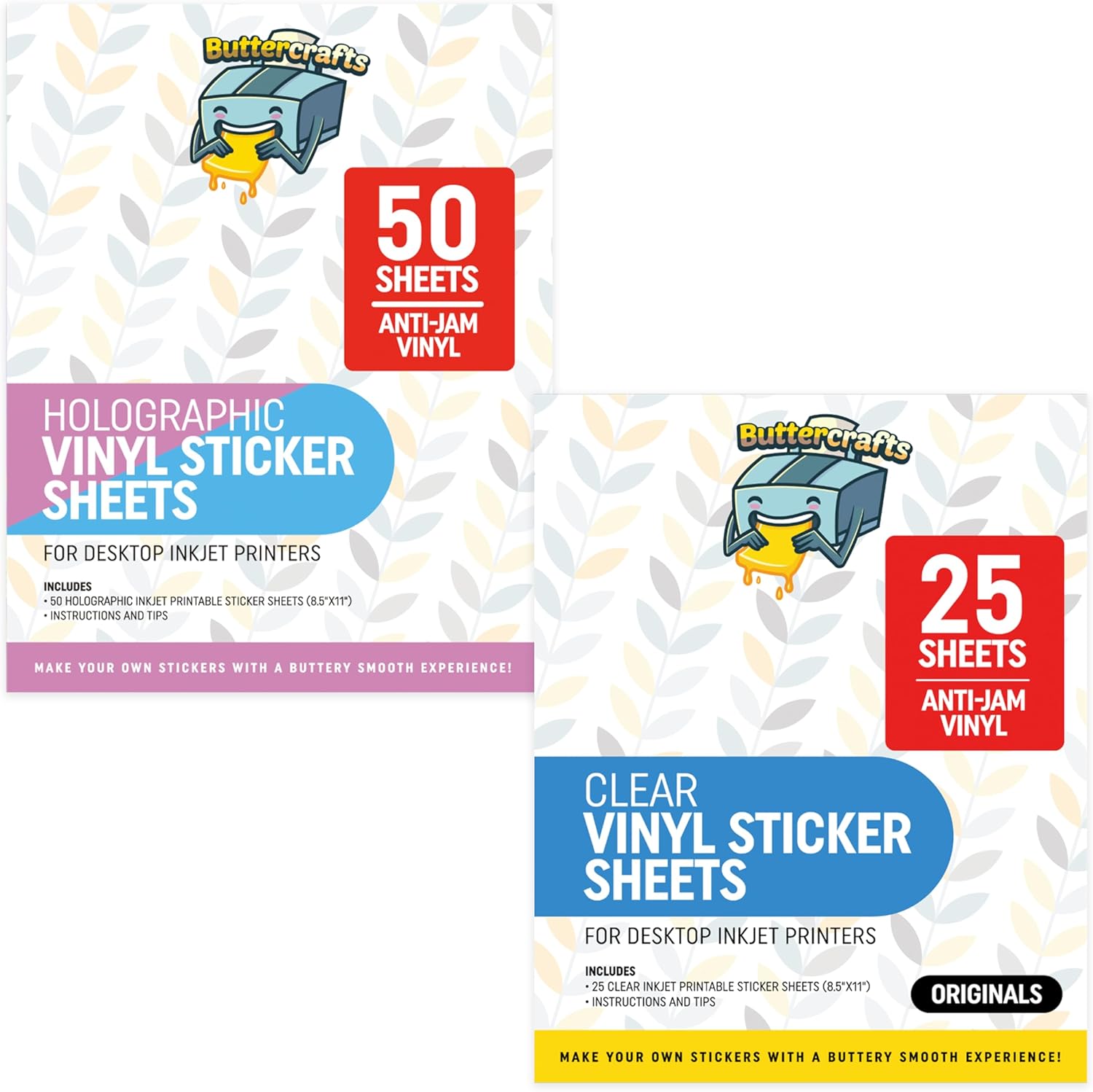 Amazon.com : Bundle of Printable Vinyl - Sticker Paper (25 Sheets ...