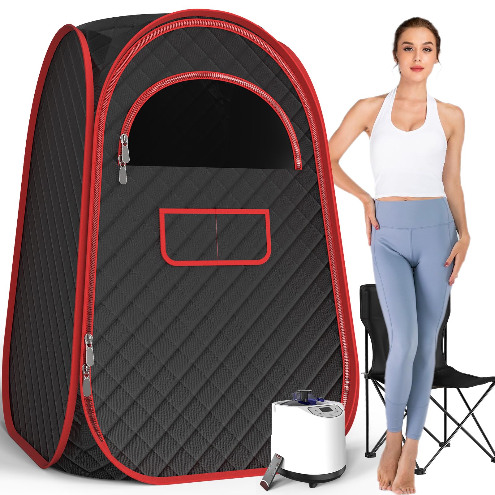 AgiiMan Portable Sauna Box - Full Body Steam Sauna, Portable Sauna for ...