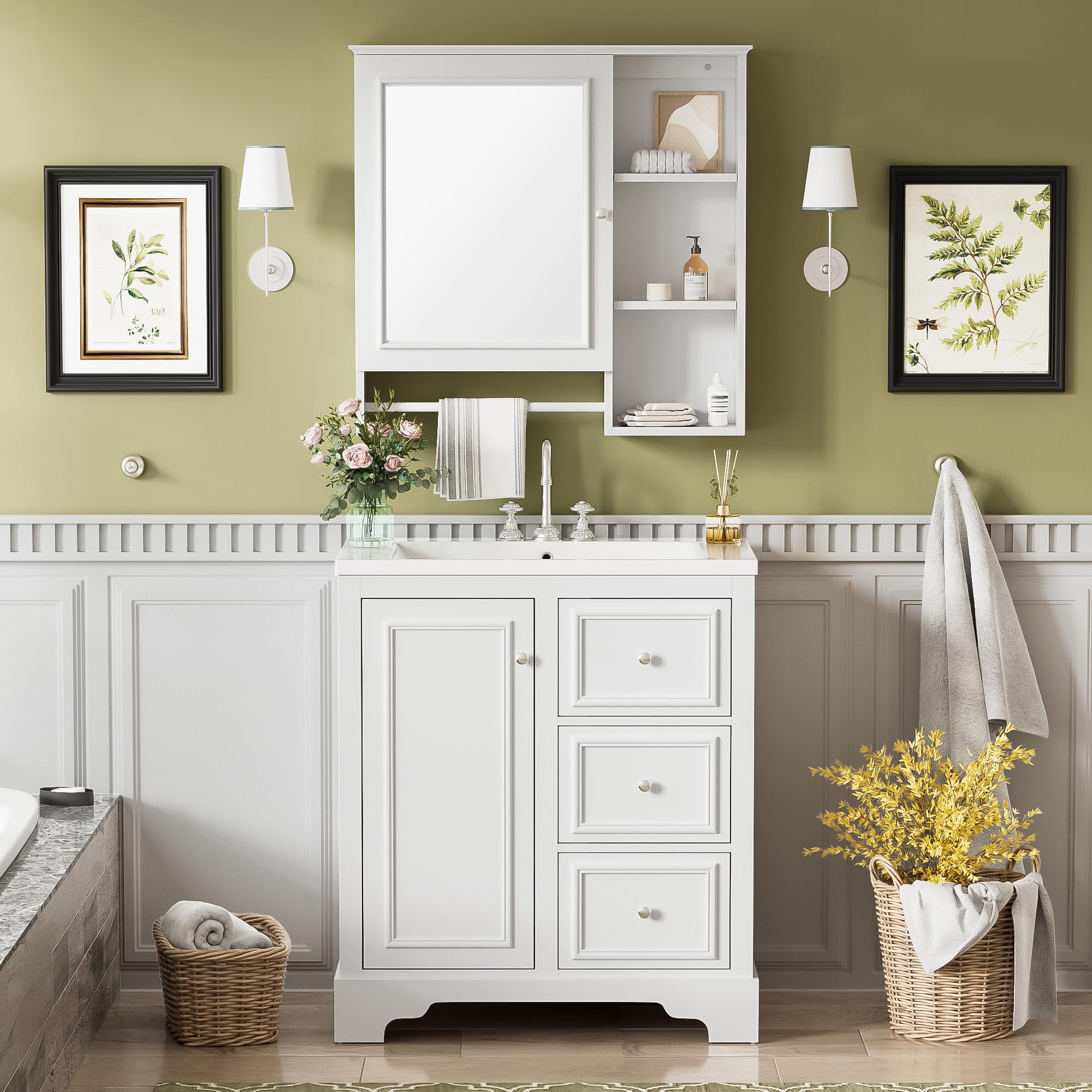 Linen Closet And Vanity Sets Fresca Bath Bathroom Vanities