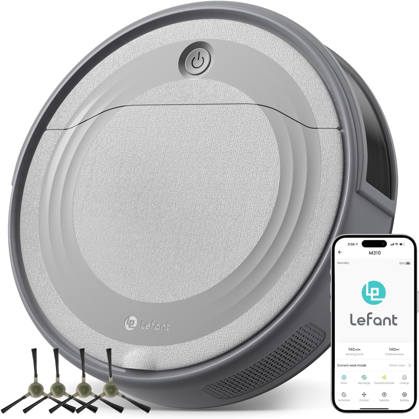 Amazon.com - Lefant Robot Vacuums, 2200Pa Suction, 120 Min Runtime ...
