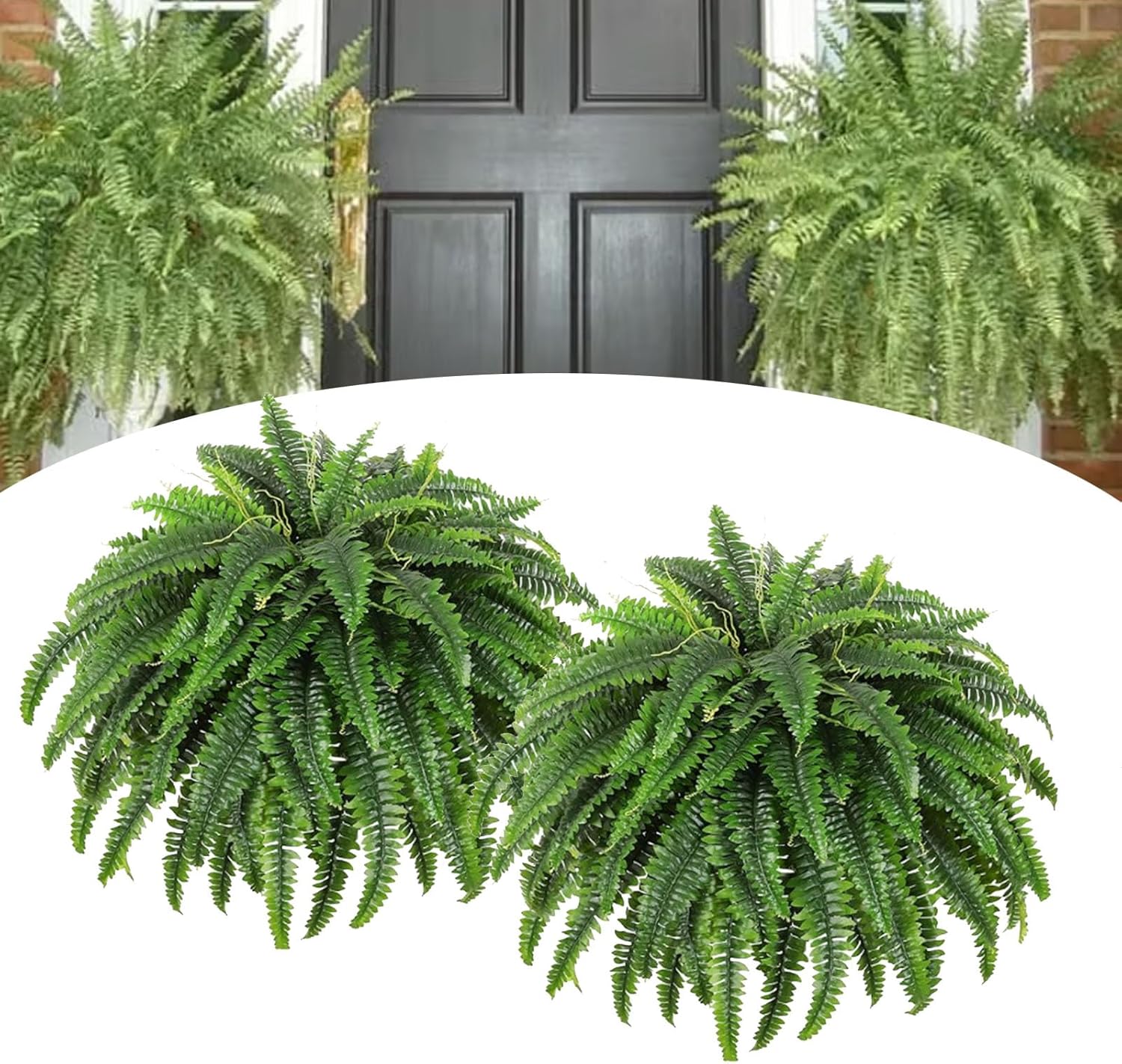 Amazon.com: Nearly Natural UV Resistant Lifelike Artificial Boston Fern ...