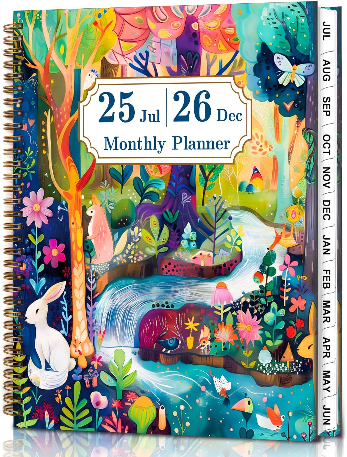 Planning mensuel 2025-2026 à juillet 2025 à décembre 2026, 18 ...