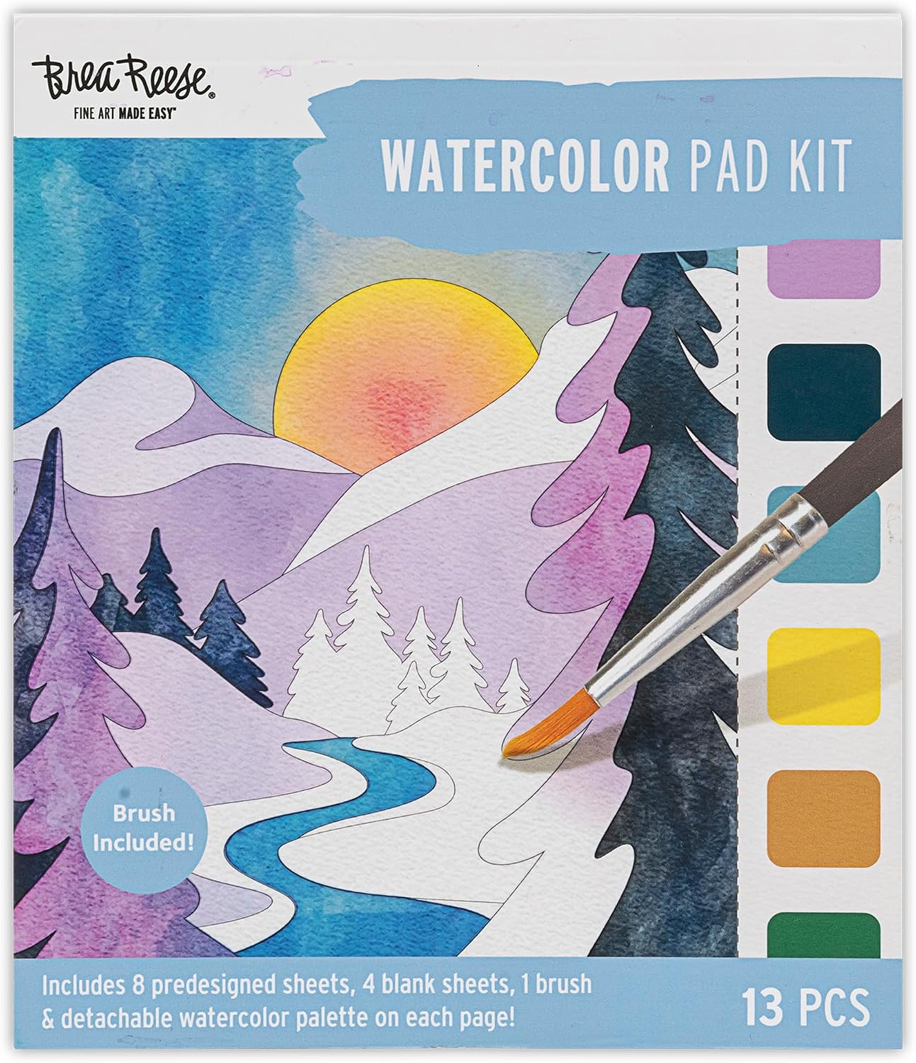 Amazon.com: Brea Reese: Watercolor Painting Pad - Winter Wonderland ...