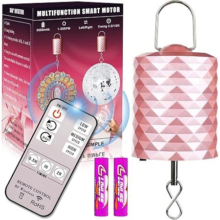 Amazon.com : Hanging Black Rotating Motor Wind Spinner Motor Mobile ...