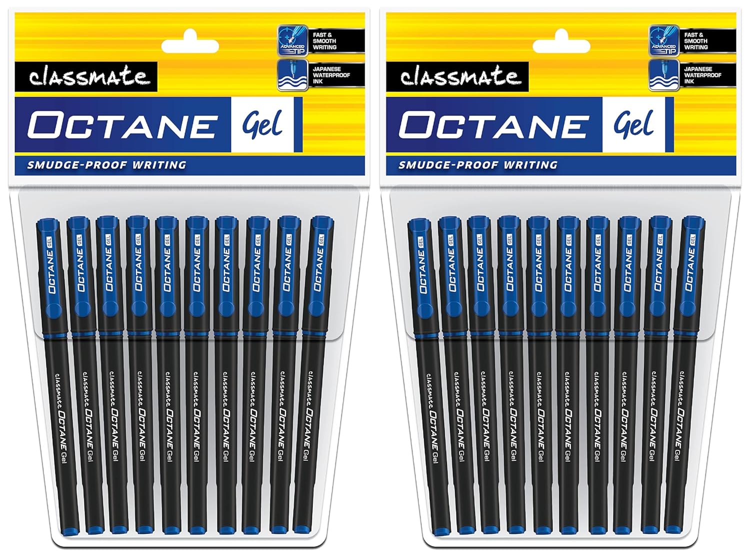Classmate Octane- Blue Gel Pens (Pack of 20)|Smooth Writing Pens|Water ...