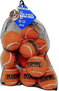 Amazon.com: PetSport Orange Tennis Ball Dog Toys | 12 Pack Medium (2.5 ...