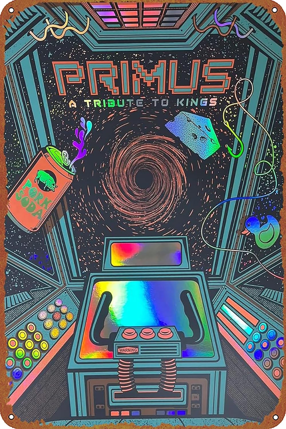 Amazon.com: Primus - 2021 poster Raleigh, NC FOIL Poster Retro Metal ...