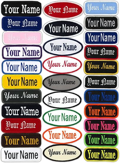Amazon.com: Name Patches Uniform or Work Shirt, Personalized ...