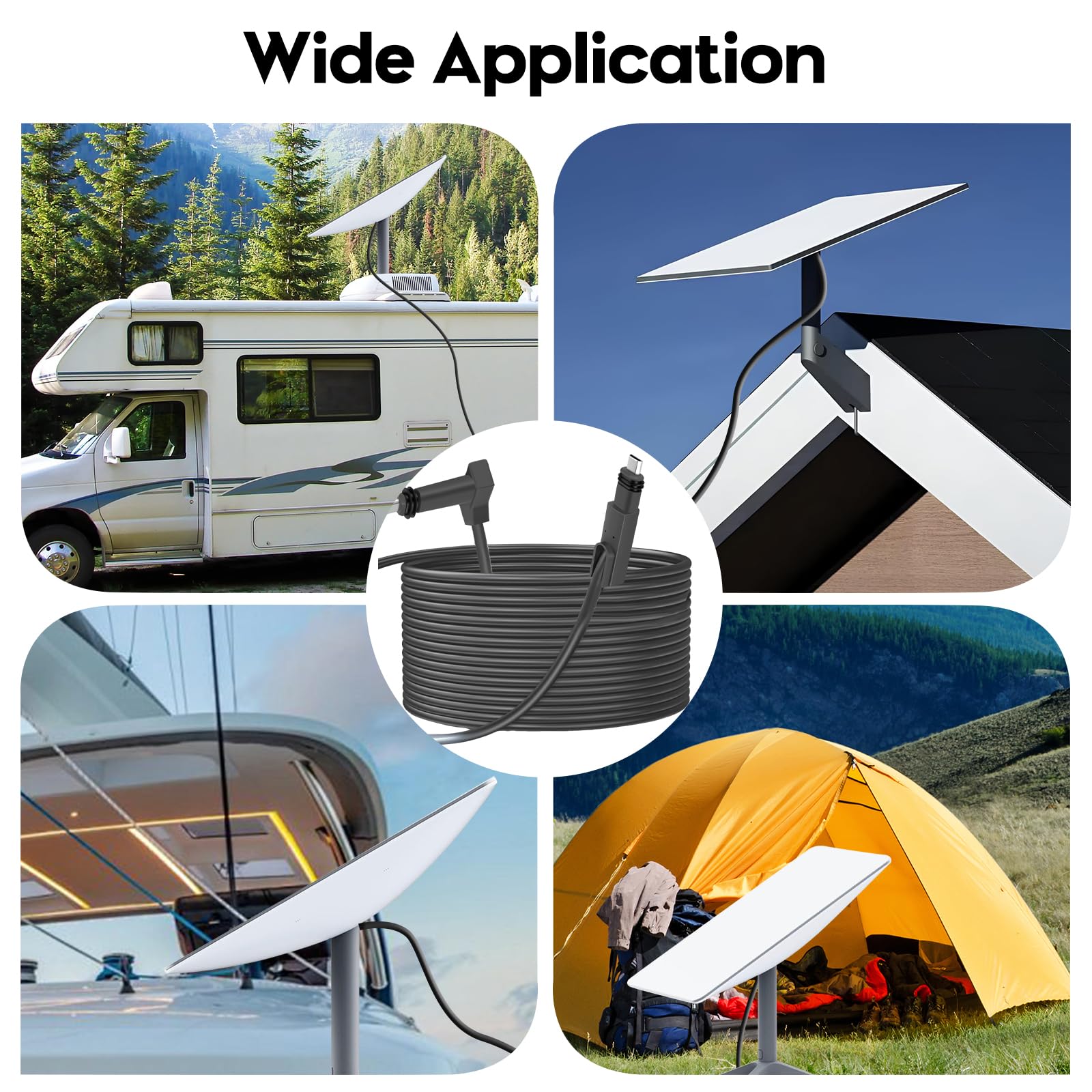 Snapklik.com : Letoom Starlink Cable For Starlink Gen 2, Rectangular ...