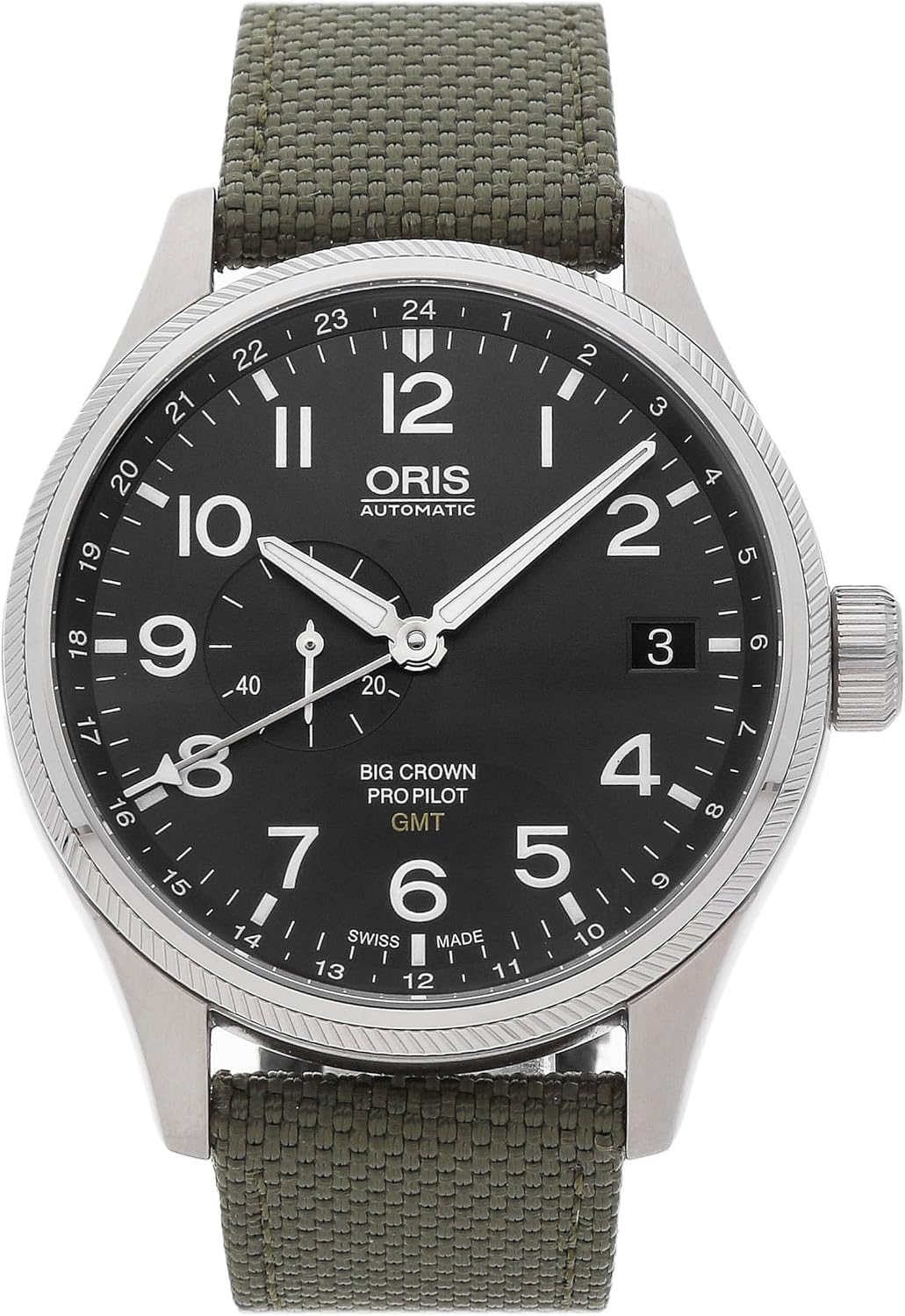Amazon.com: Oris Big Crown ProPilot Automatic Gray Dial Watch 01 748 ...