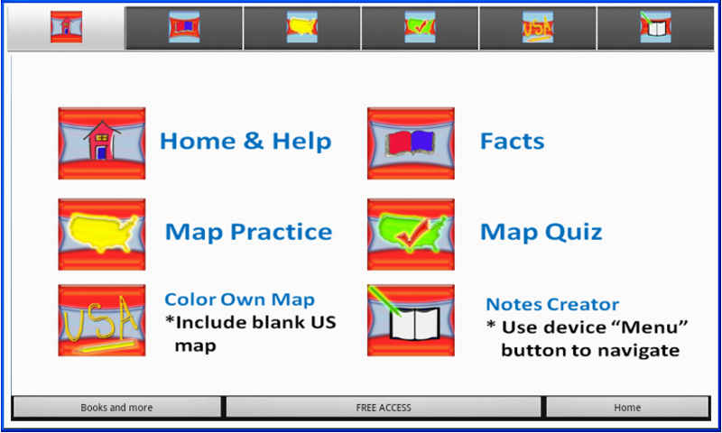 50 State Map Quiz (for Kindle, Tablet & Phone) - App on Amazon Appstore