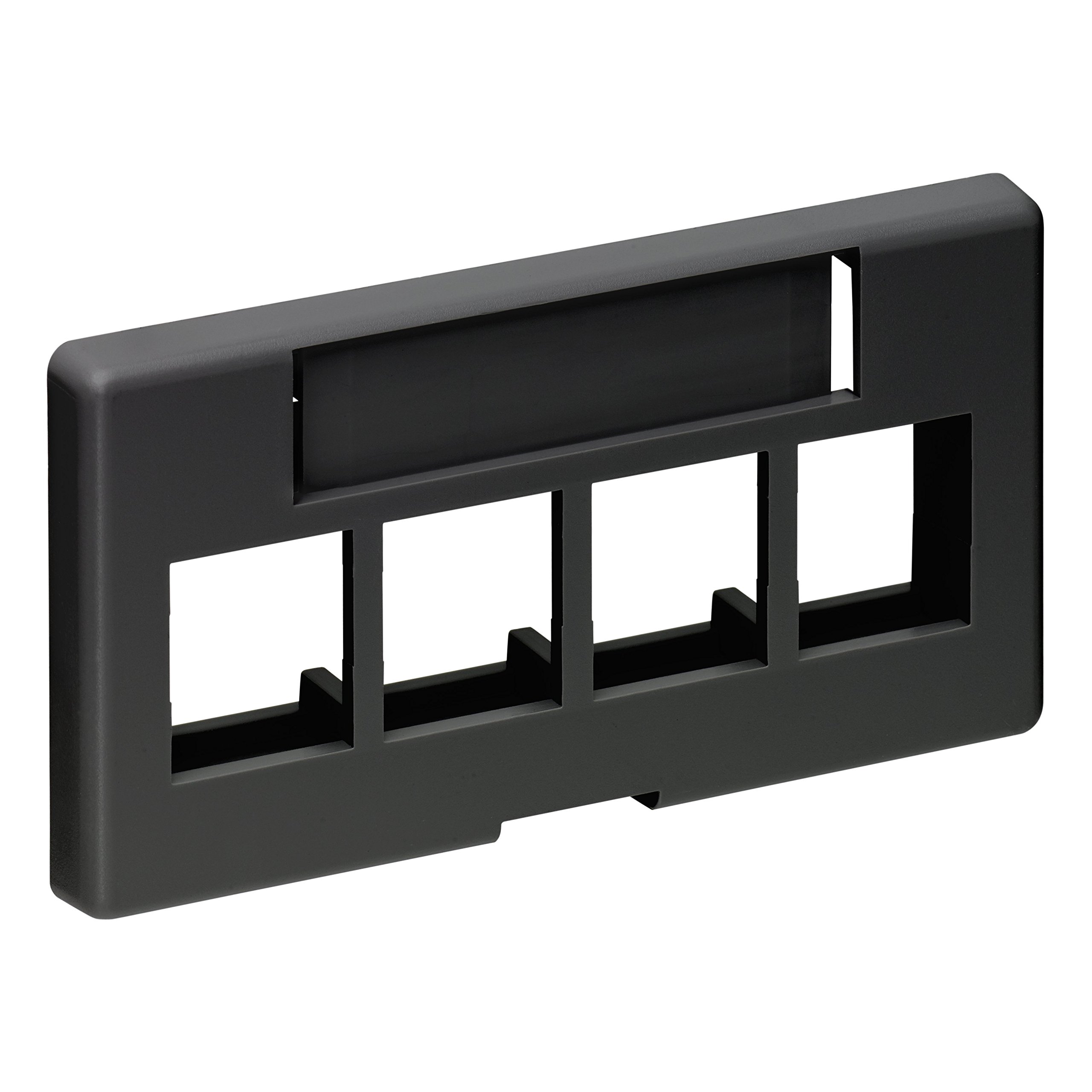Amazon.com: Leviton 49910-SE4 4-Port QuickPort Modular Furniture ...