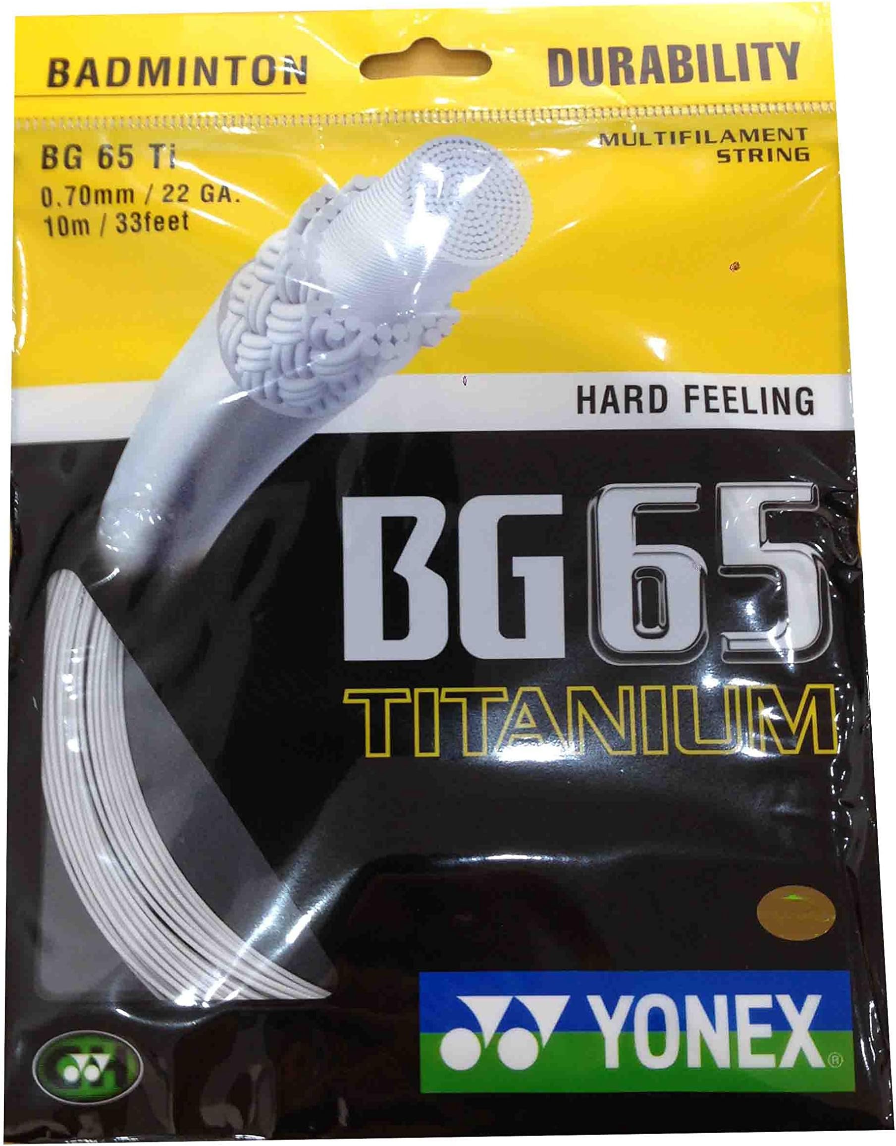 Buy Yonex Badminton Strings BG65 Titanium Online at Low Prices in India ...