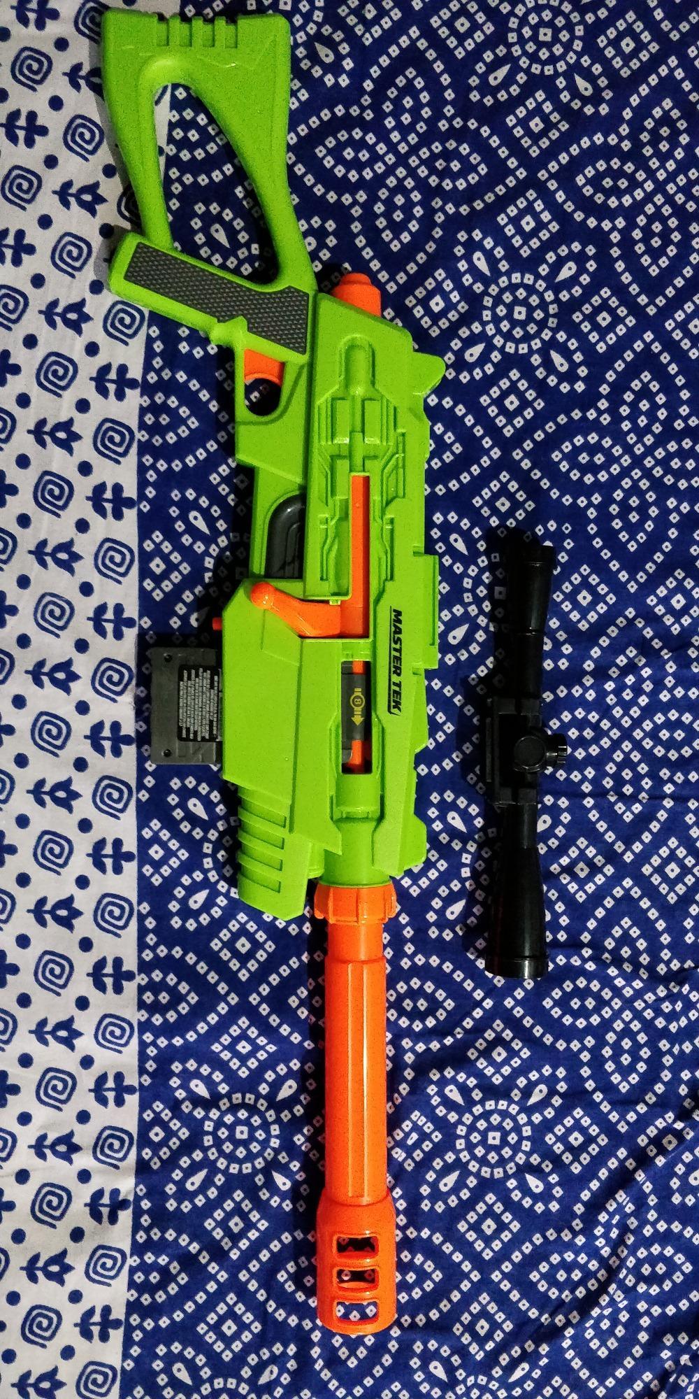 Buzz Bee Air Warrior Master Tek Blaster Toy Gun with Comes wth a Scope ...
