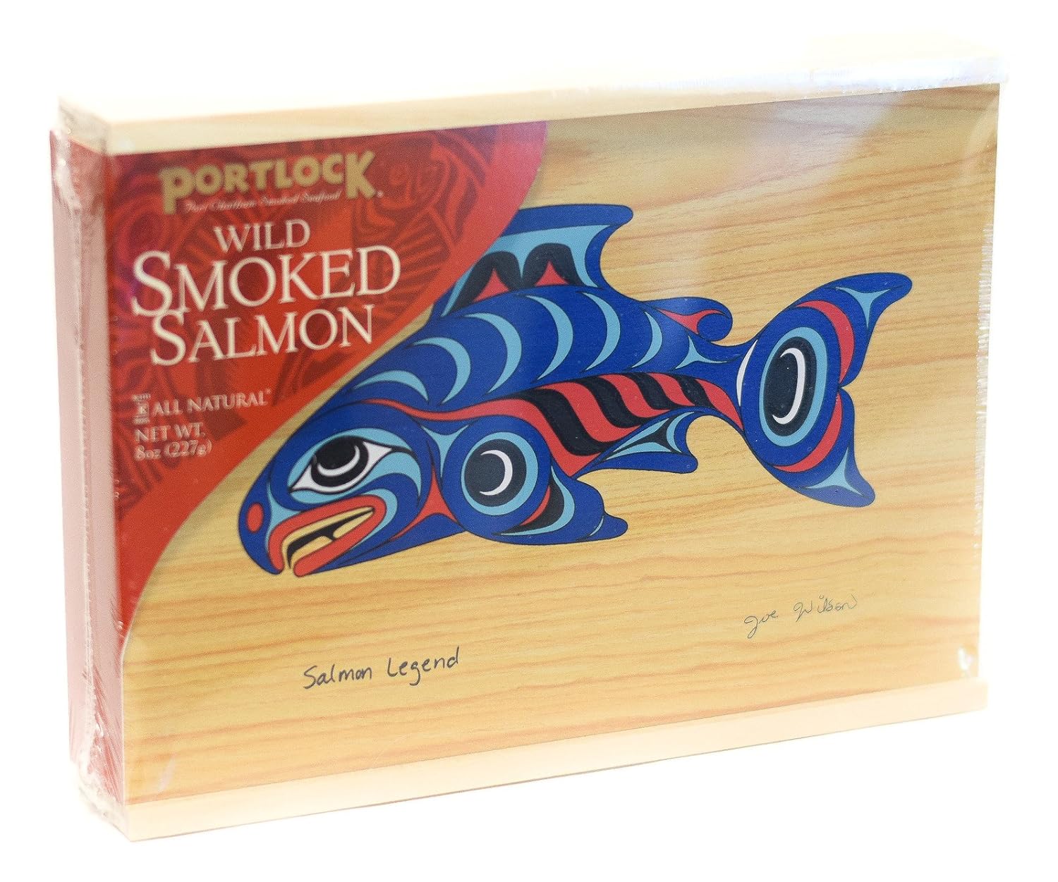 Amazon.com: Portlock Wild Smoked Salmon in Wood Gift Box, 8 Ounces ...