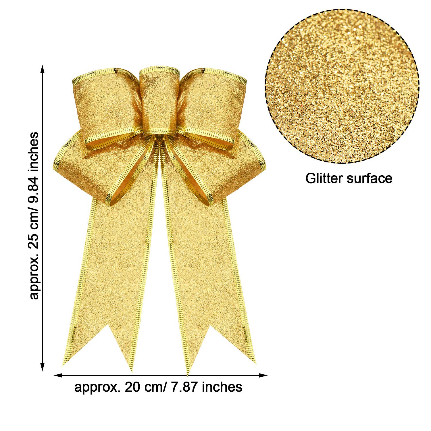 Gold Glitter Bow Clipart