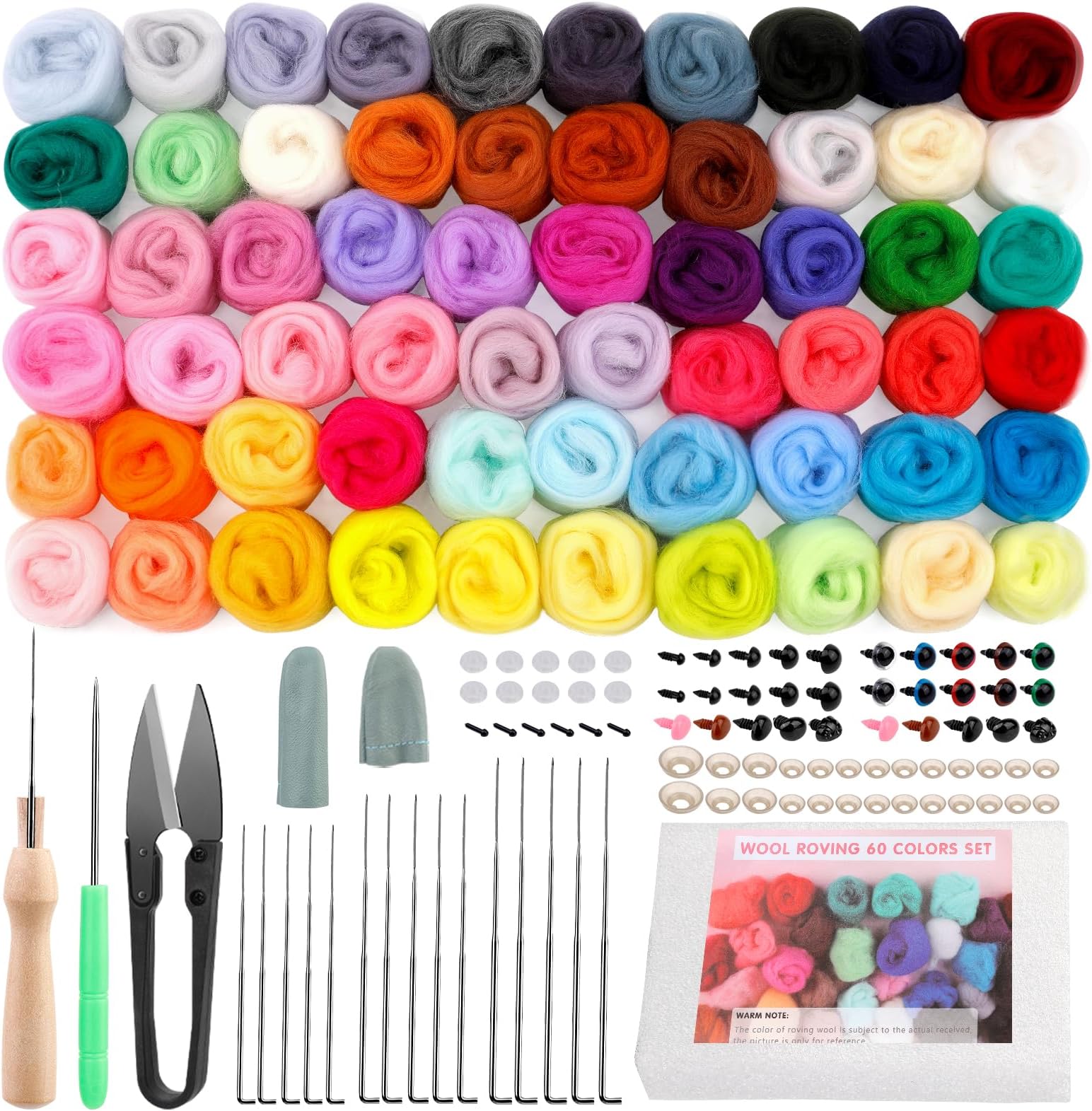 Assorted Wool roving Off-cuts : Amazon.co.uk: Home & Kitchen