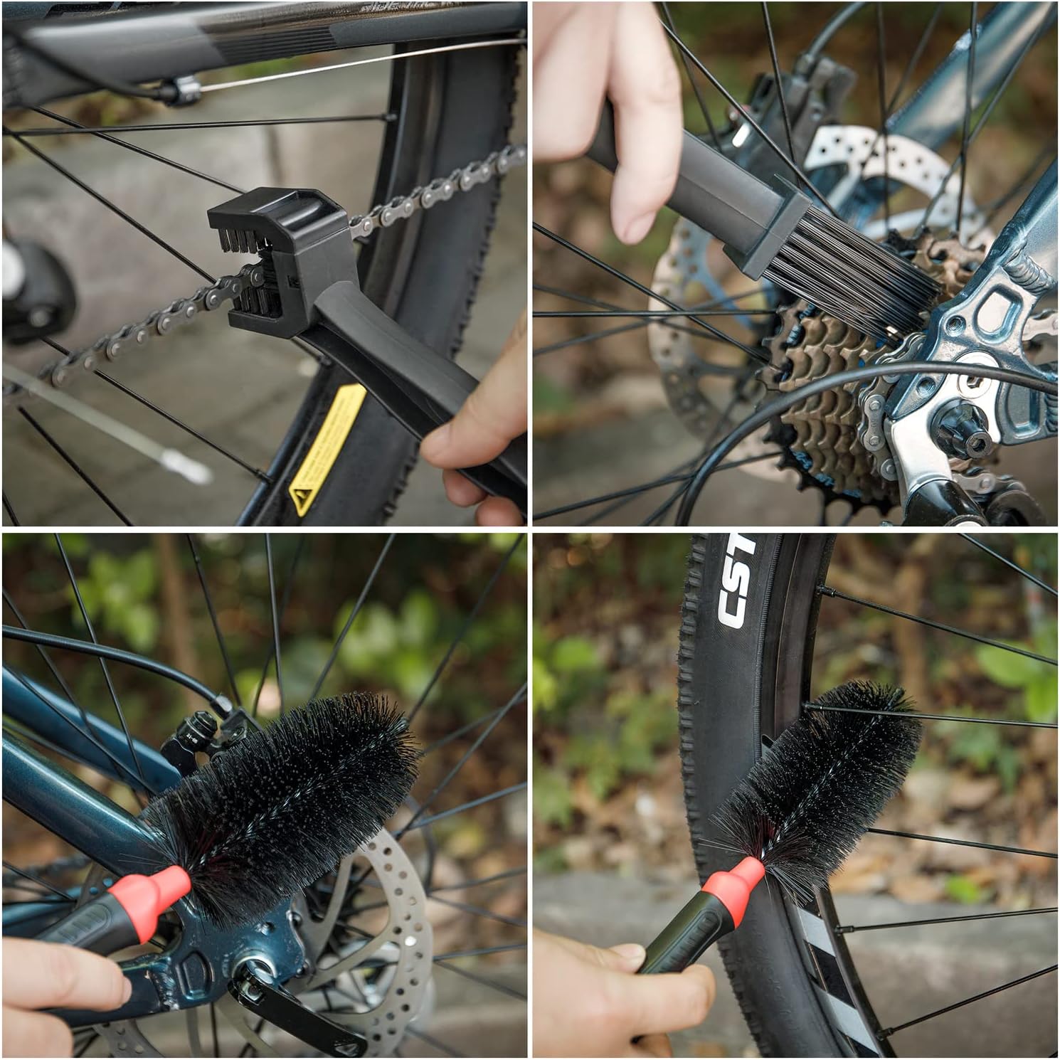 Bike Cleaning Kit Including Bicycle Chain Scrubber, Bike Cleaner Brush ...