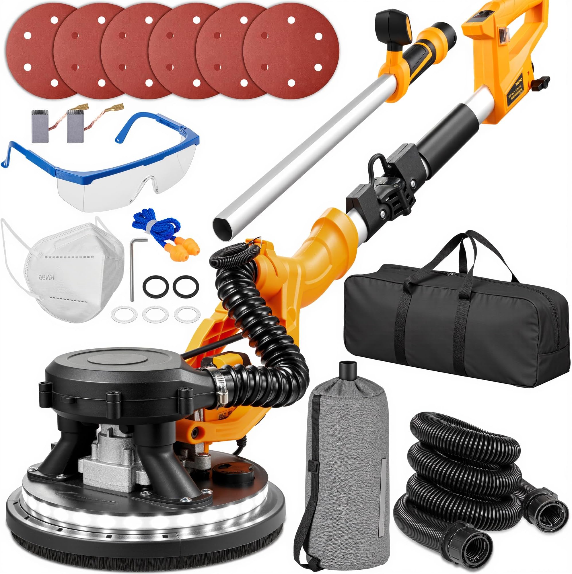 Drywall Sander, Electric Sander for Drywall with Vacuum Dust Collector ...