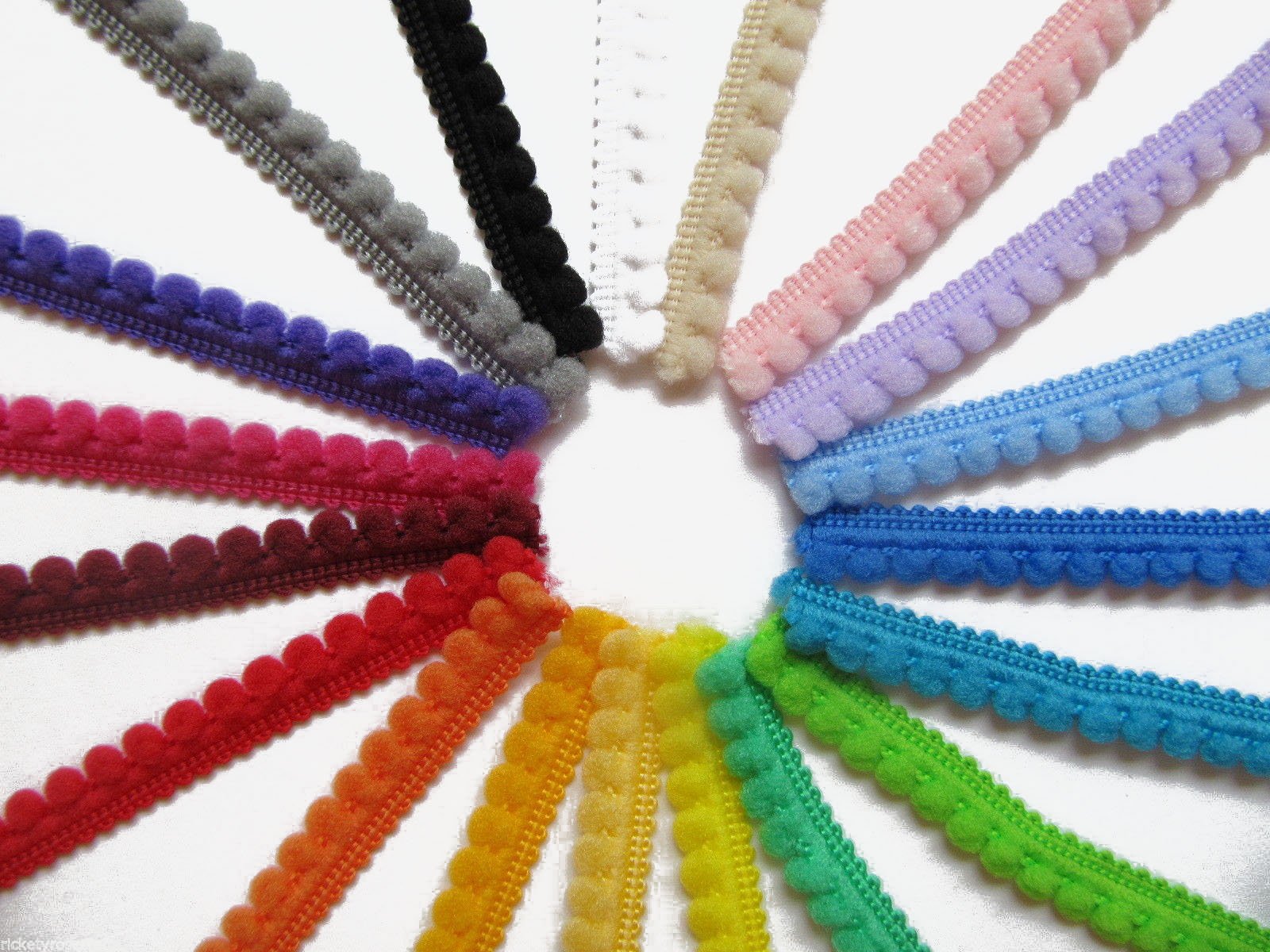 Mini Cute Pom Pom Trim Trimming Sewing Craft Per Metre 3mm Bobbles ...