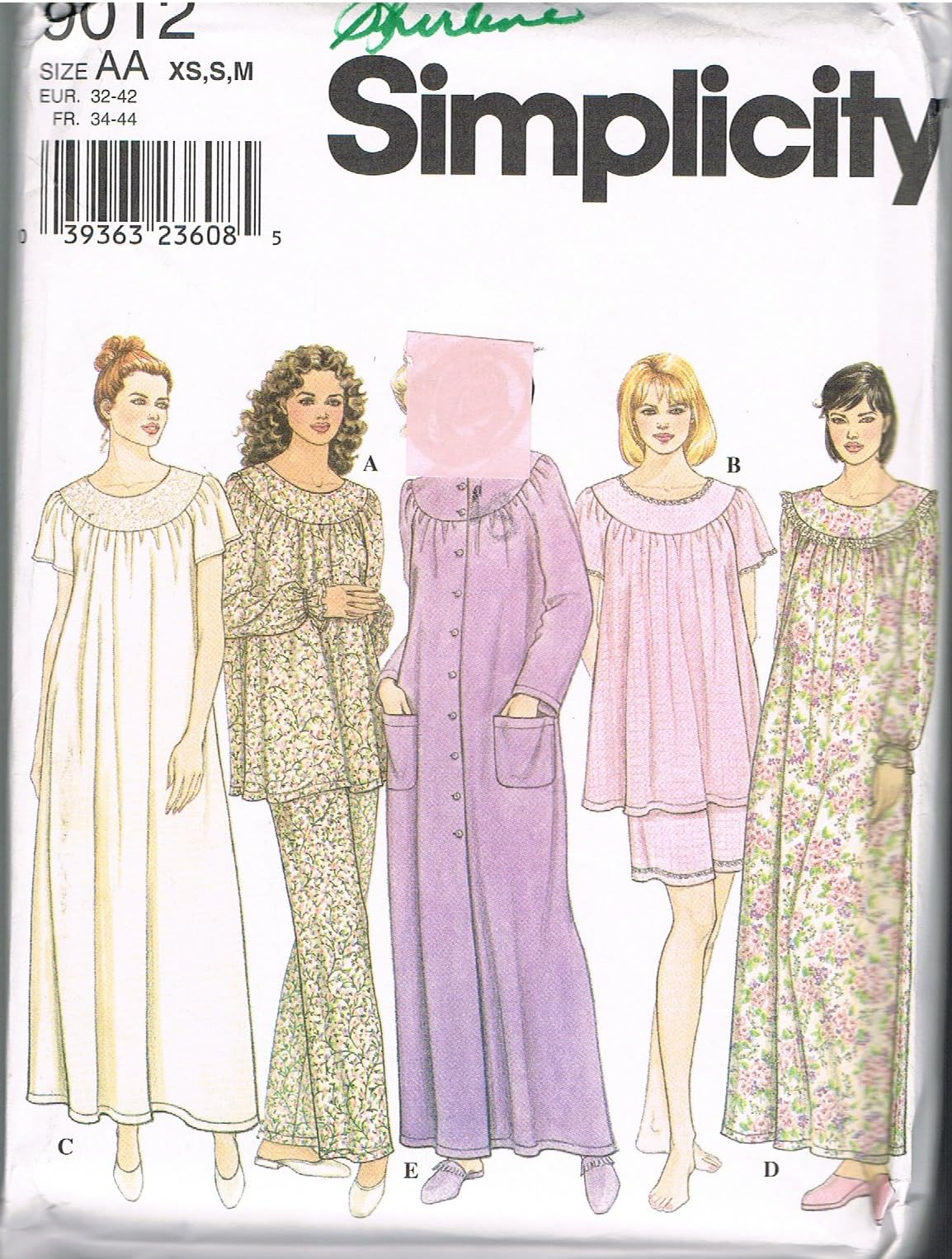 Amazon.com: Simplicity Womens Pajamas and Nightgown Sewing Pattern ...