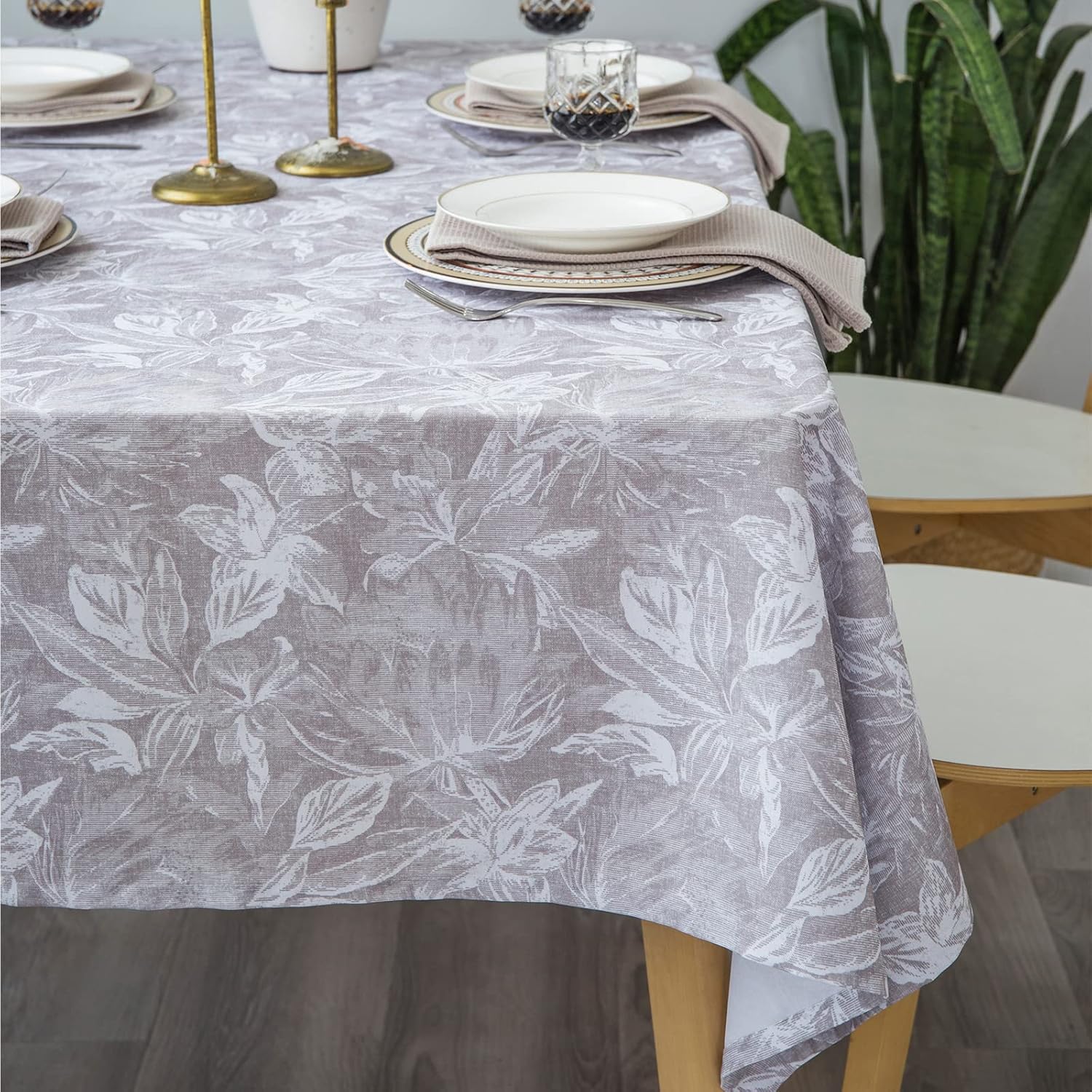Amazon.com: GLORY SEASON Water Proof Soil Release Tablecloth Flower ...